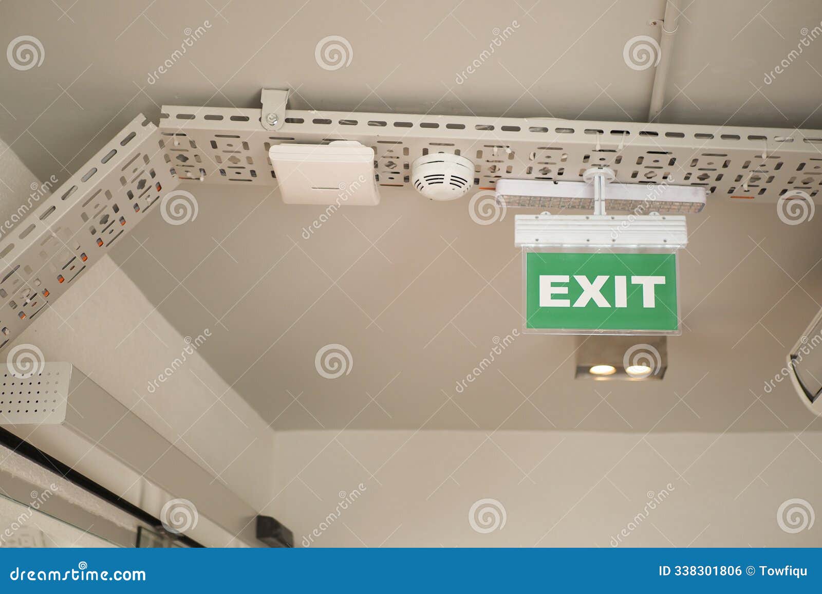 Emergency Exit Door Inside of a Building Stock Photo - Image of freedom ...