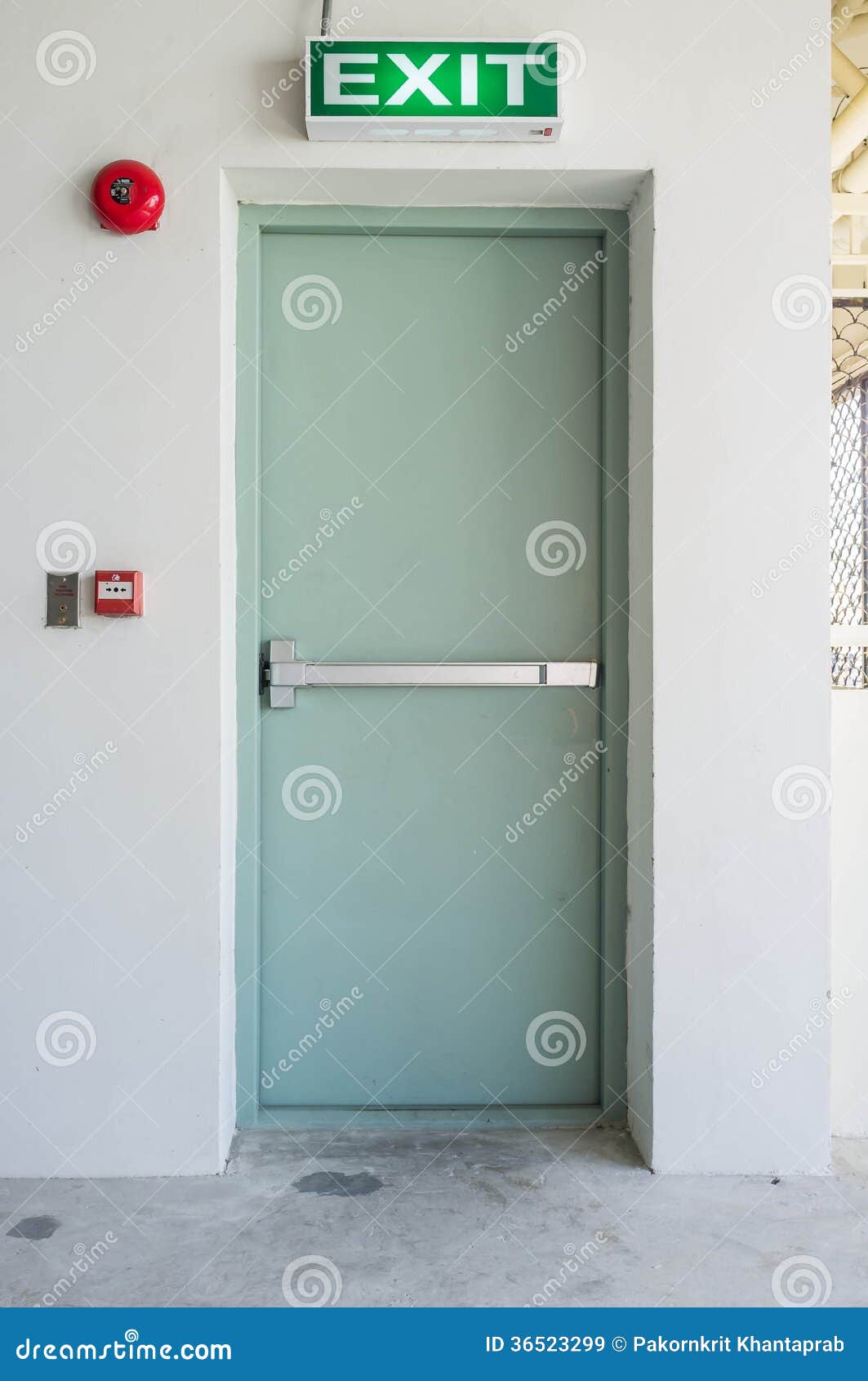 Emergency Exit stock image. Image of steel, residential - 36523299