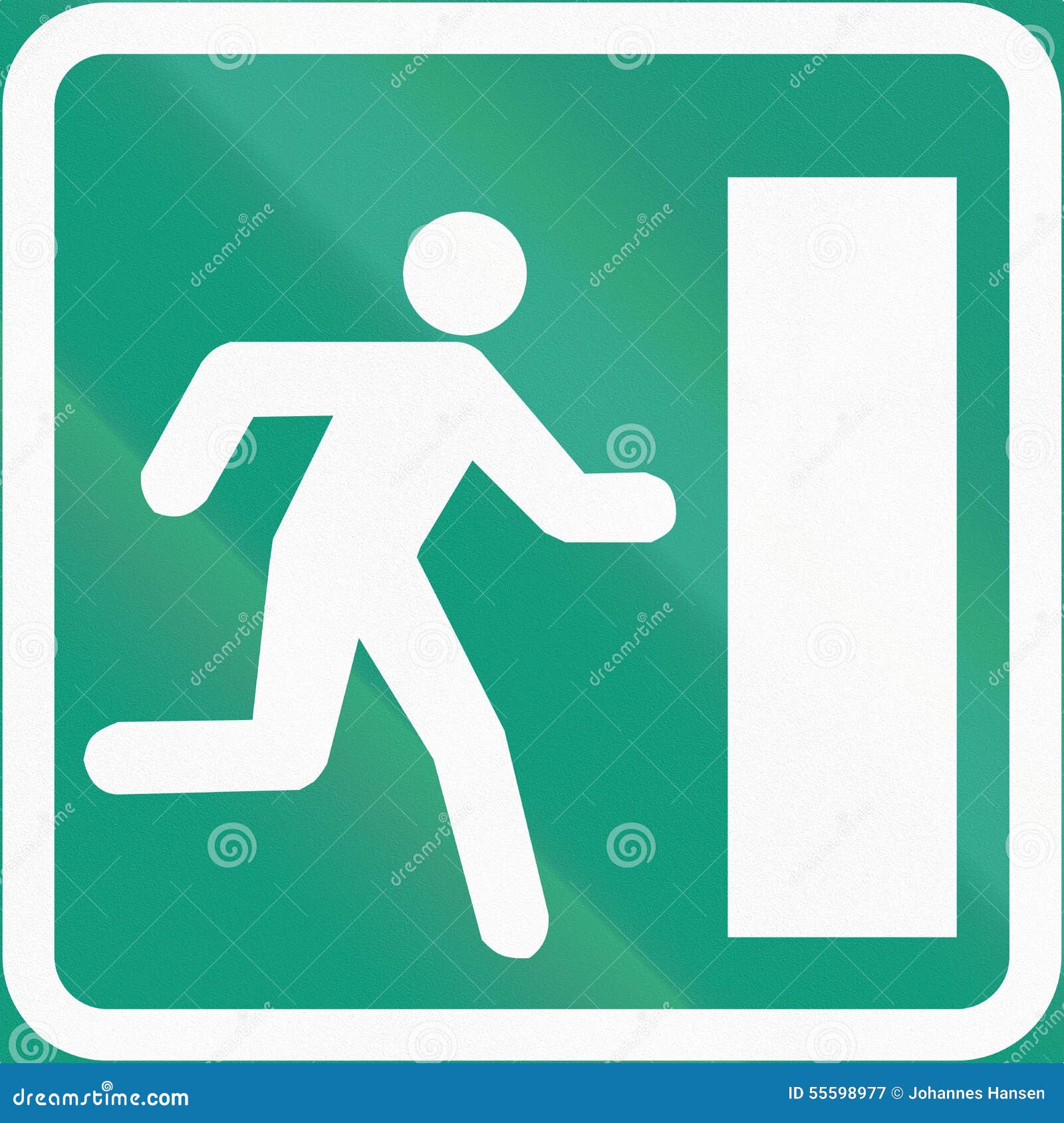Emergency Exit in Finland stock illustration. Illustration of color ...