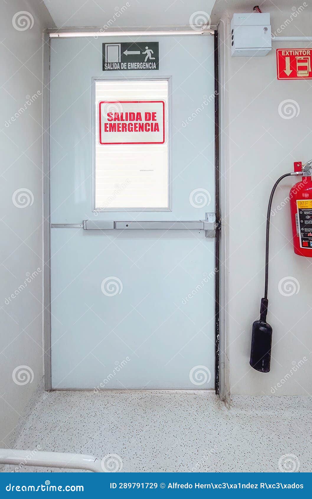 Emergency exit stock image. Image of entry, indoor, hygiene - 289791729