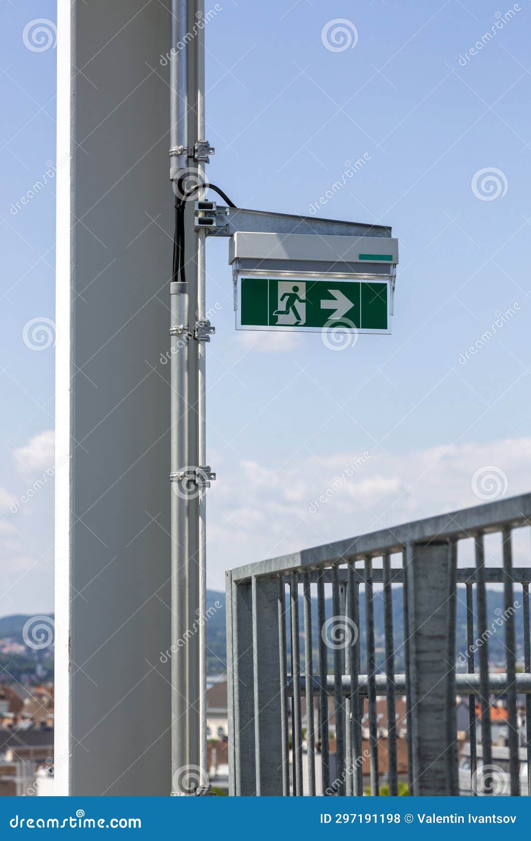 Metal Pillar Structure Of Modern Office Architecture Glass Roof Stock ...