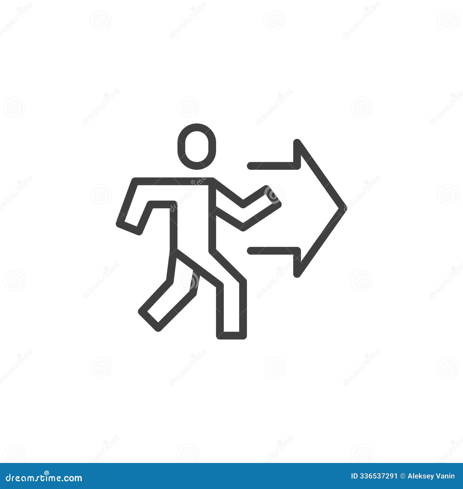 Exit Line Icon. Open Door Sign. Vector | CartoonDealer.com #158599082