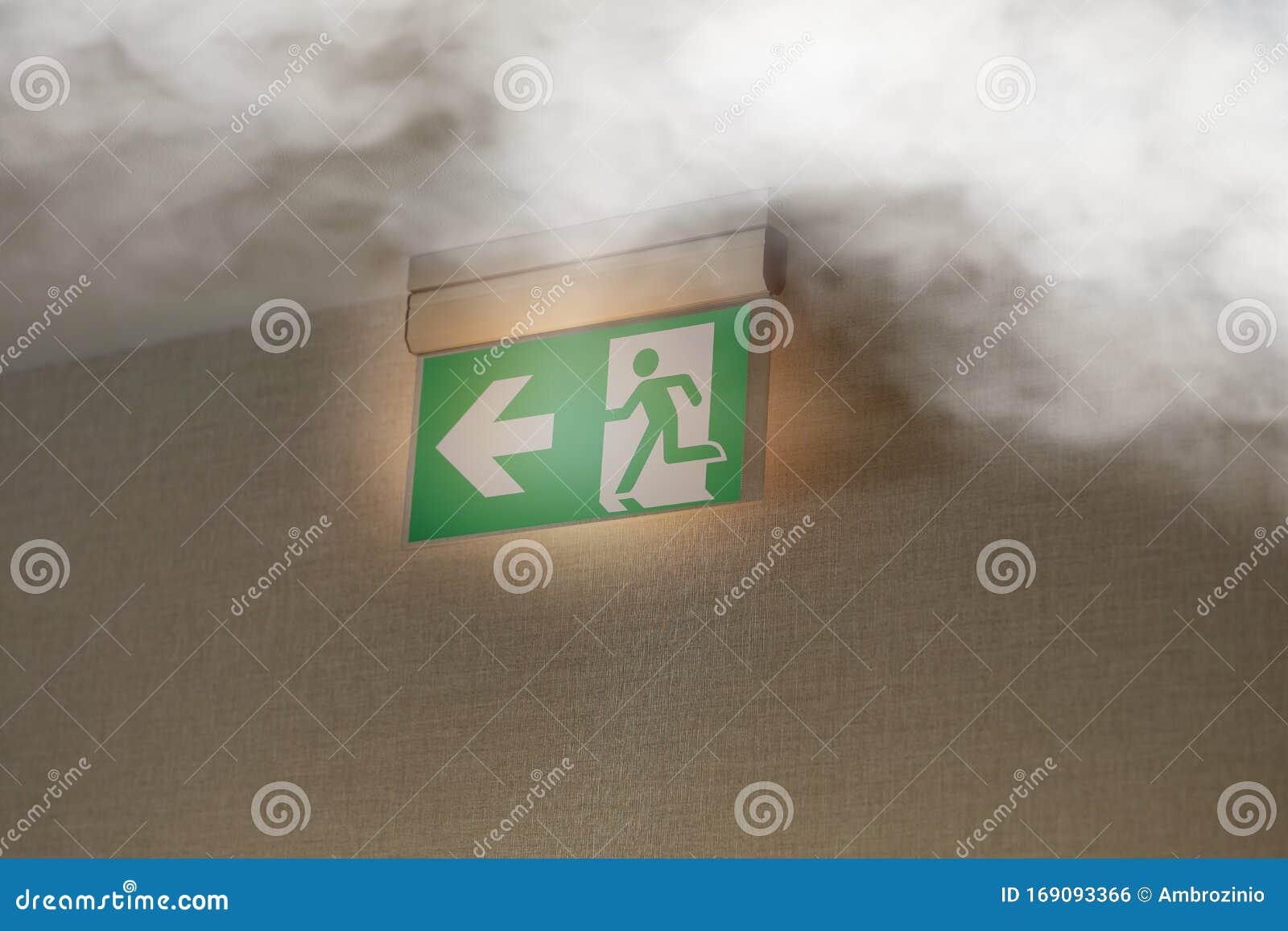 Emergency exit on a office stock photo. Image of escape - 169093366