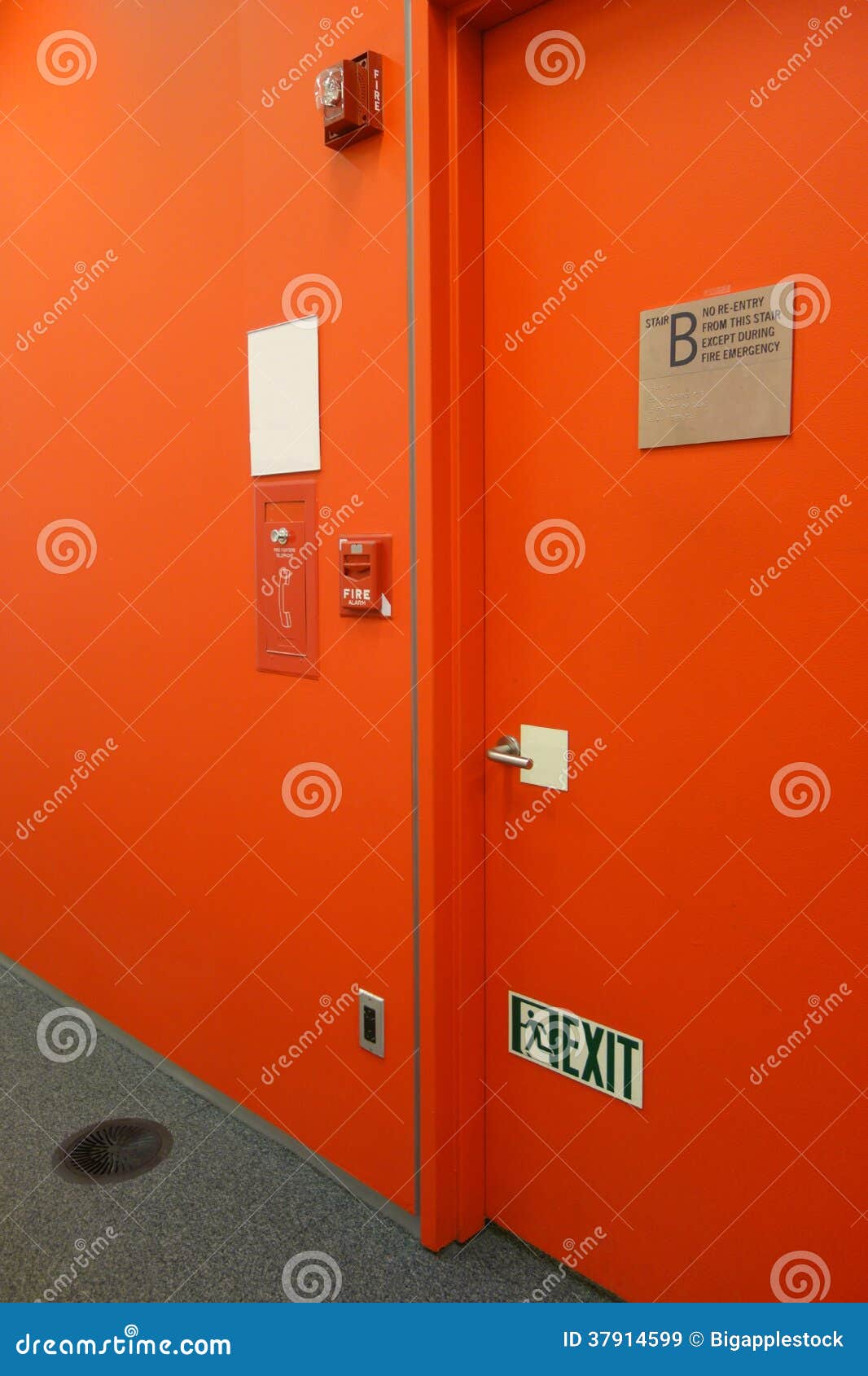 Emergency Exit stock image. Image of danger, fire, safety - 37914599