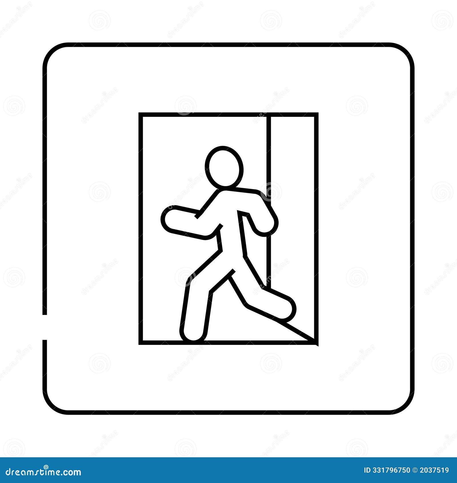 Safety Line Design Cartoon Vector | CartoonDealer.com #241452123