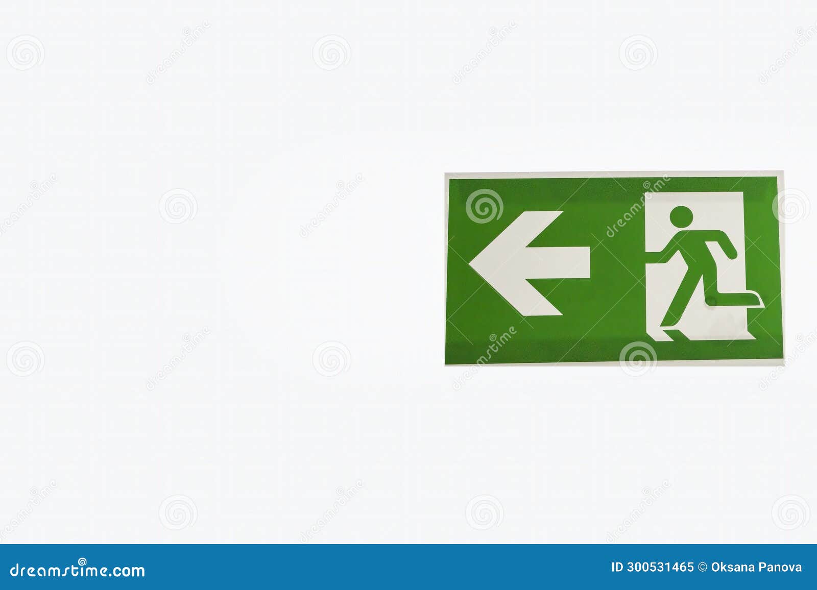 Emergency Exit Sign. Emergency Exit Sign in Case of Fire Stock Image ...
