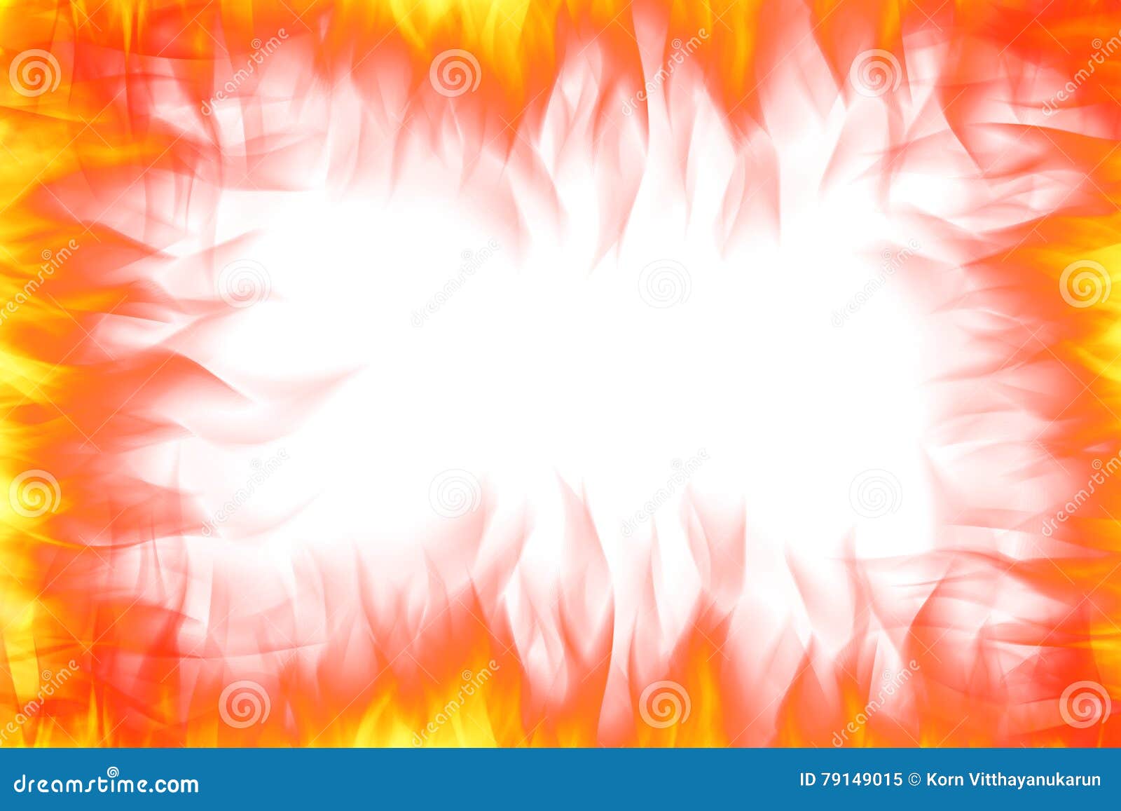 Fire photo frame, flame stock illustration. Illustration of cover ...