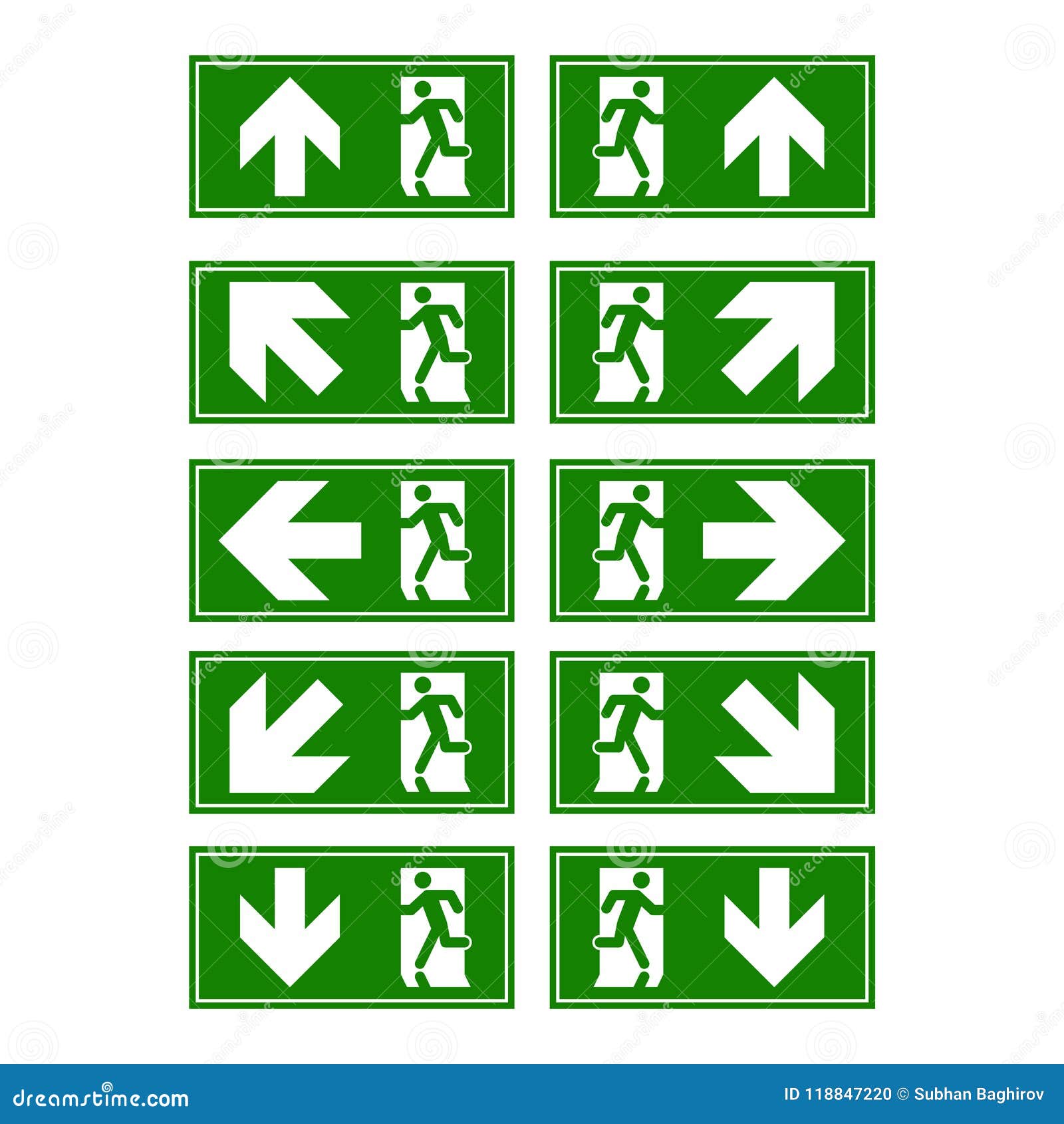 Emergency Exit Sign. Man Running Out Fire Exit Stock Vector ... Emergency Exit Sign. Man Running Out Fire Exit Stock Vector ...
