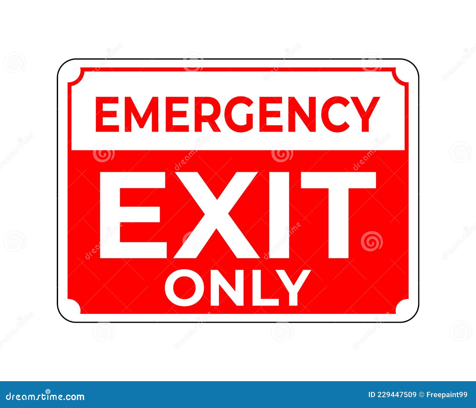 Emergency Exit Sign in Vector, Easy To Use and Print Design Templates ...
