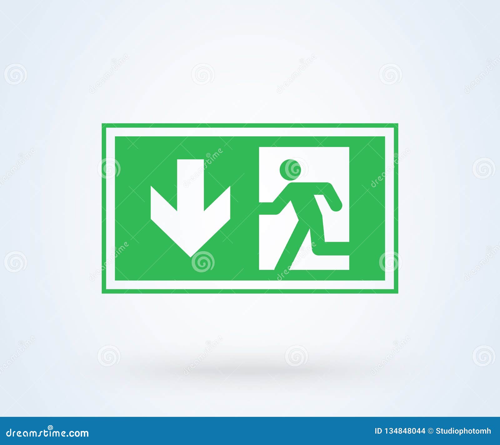 Emergency Exit Sign Vector. Illustration Symbol Green Door Stock Vector ... Emergency Exit Sign Vector. Illustration Symbol Green Door Stock Vector ...