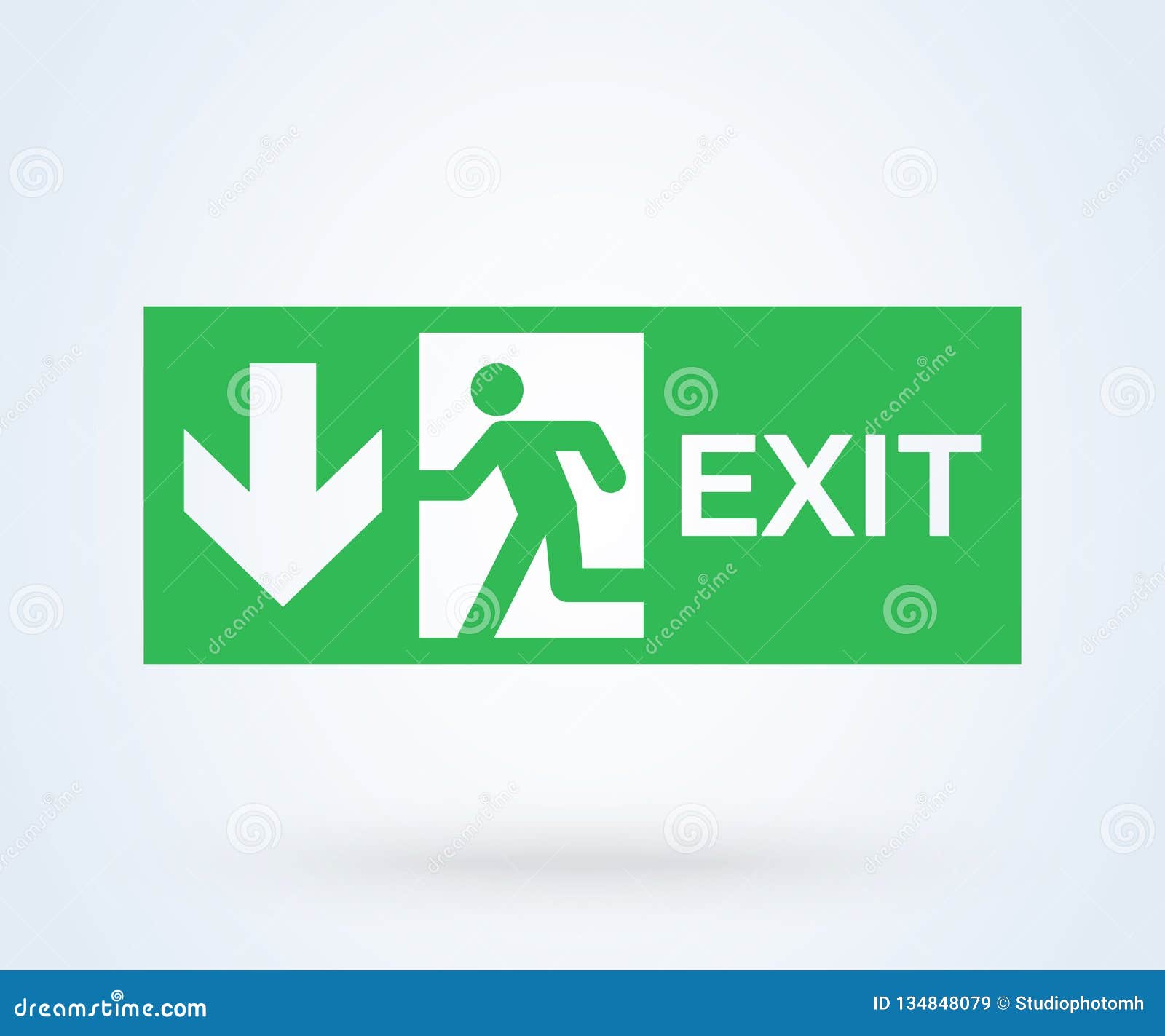 Emergency Exit Sign Vector. Illustration Symbol Green Door Stock Vector ... Emergency Exit Sign Vector. Illustration Symbol Green Door Stock Vector ...
