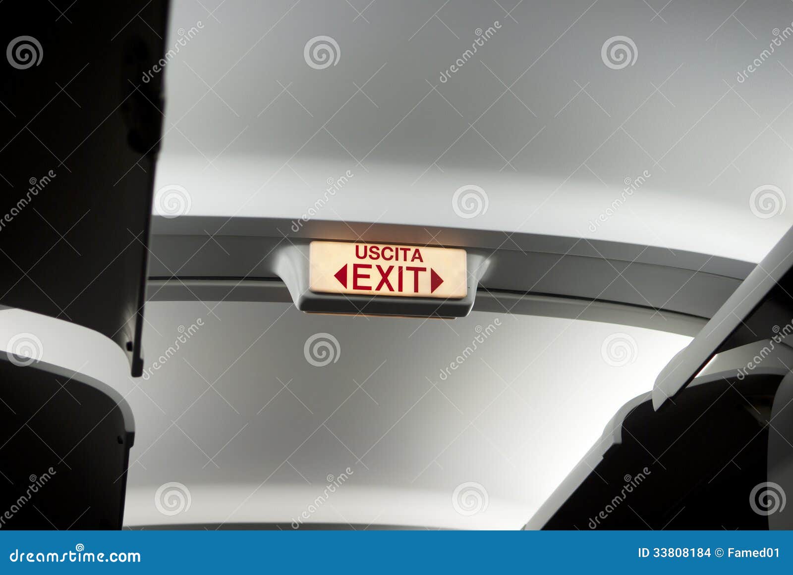 Emergency. exit signal stock photo. Image of exit, belt - 33808184