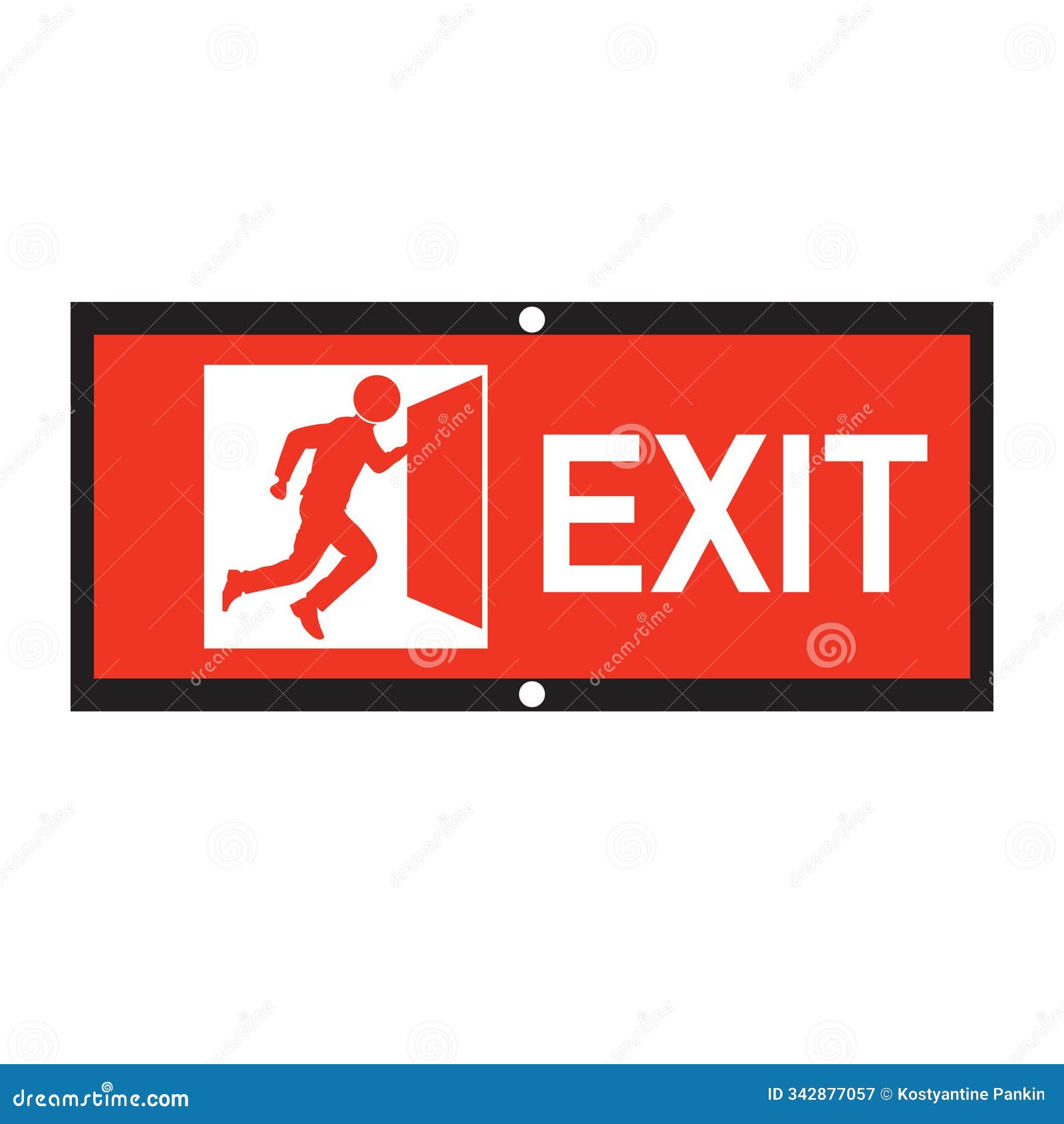 Emergency exit symbol stock illustration. Illustration of emergency ...