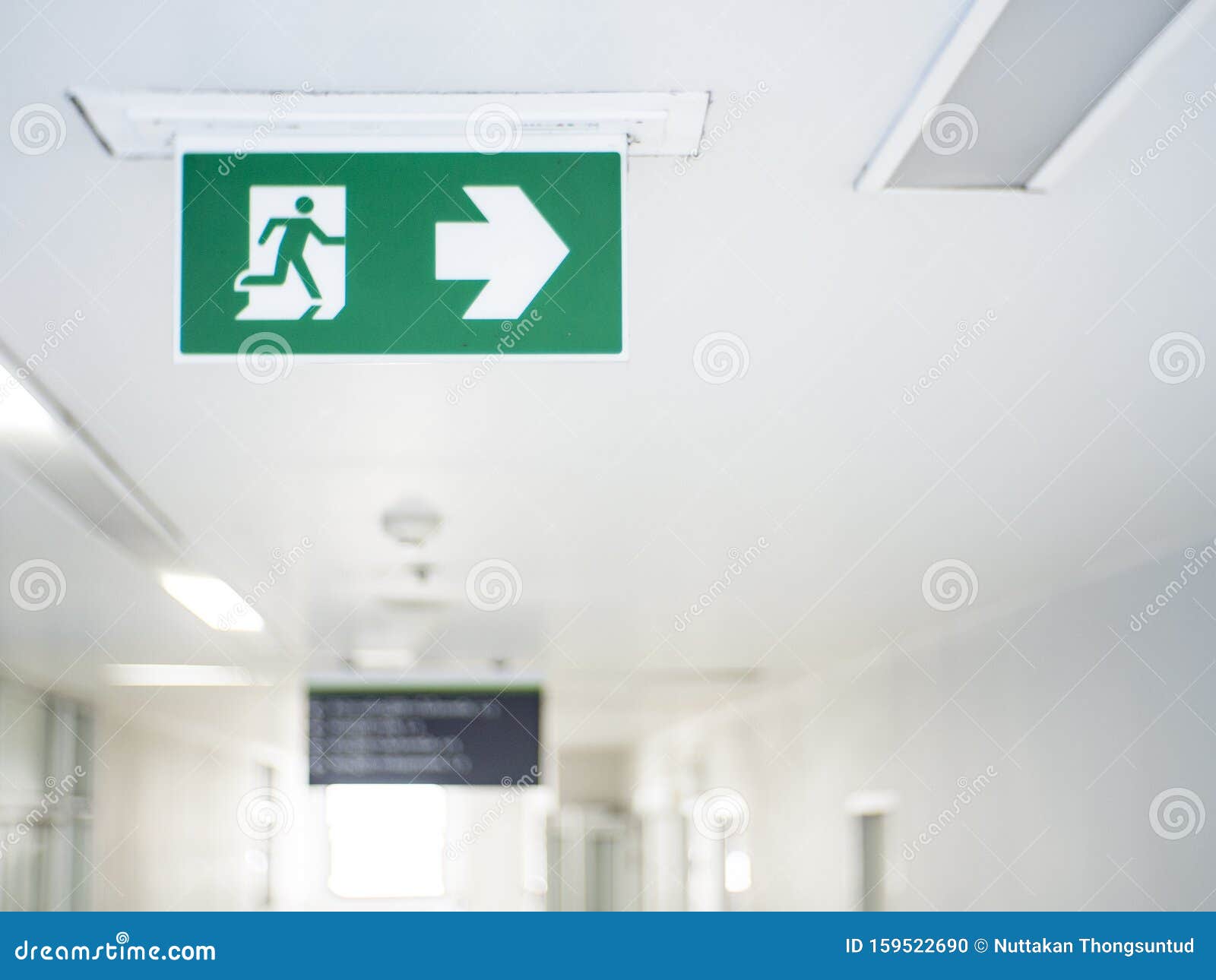Emergency Exit is a Symbol that Should Be Observed Stock Photo - Image ...