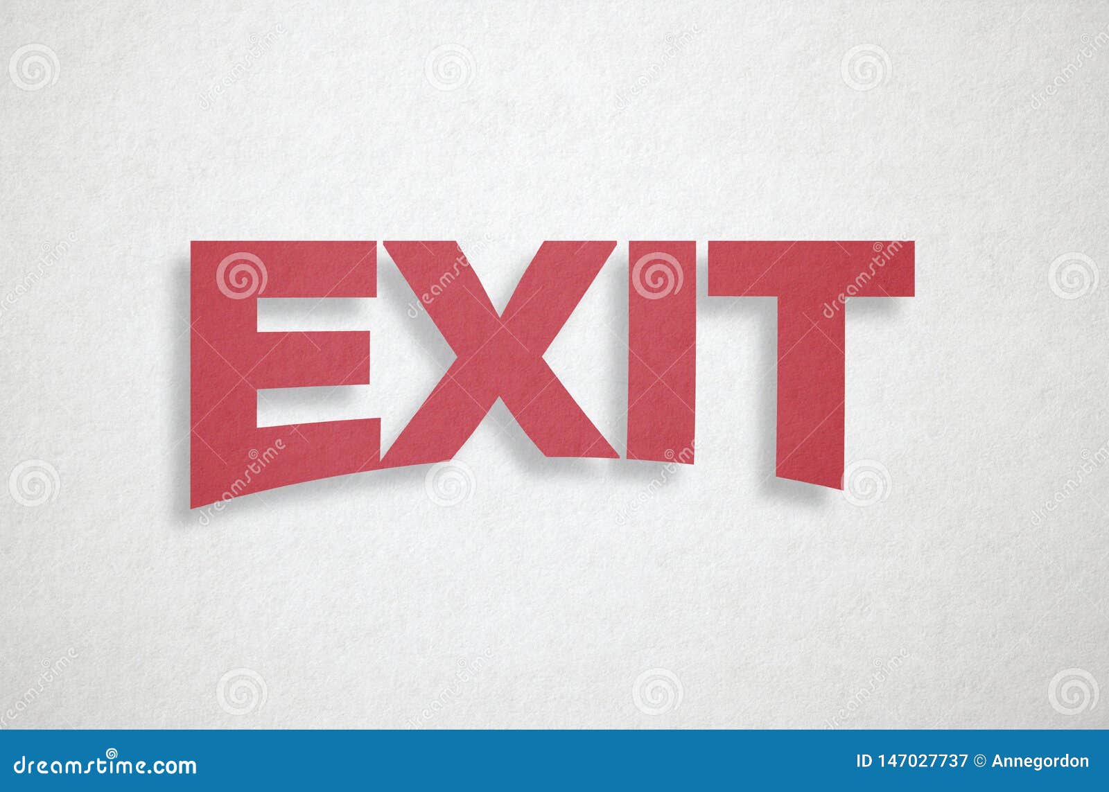 Emergency exit text stock illustration. Illustration of white - 147027737