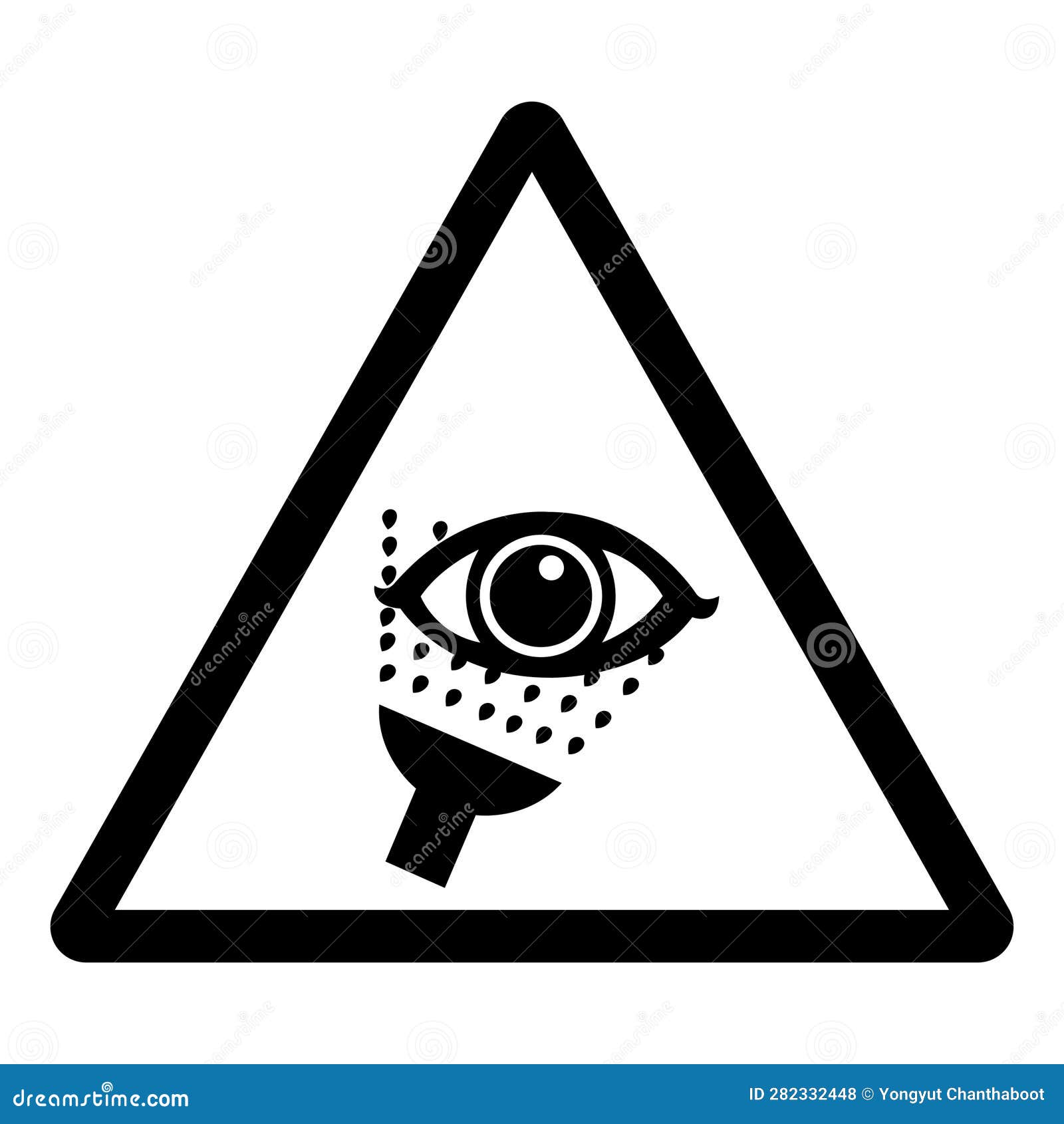 Emergency Eye Wash Symbol Sign, Vector Illustration, Isolate on White ...