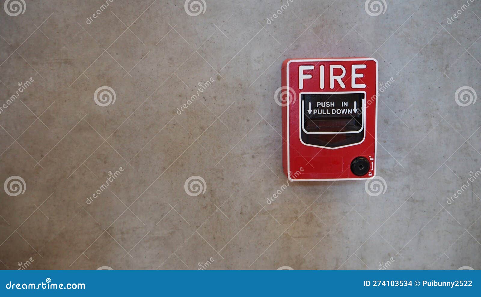 Emergency of Fire Alarm System Notifier or Alert or Bell Warning ...
