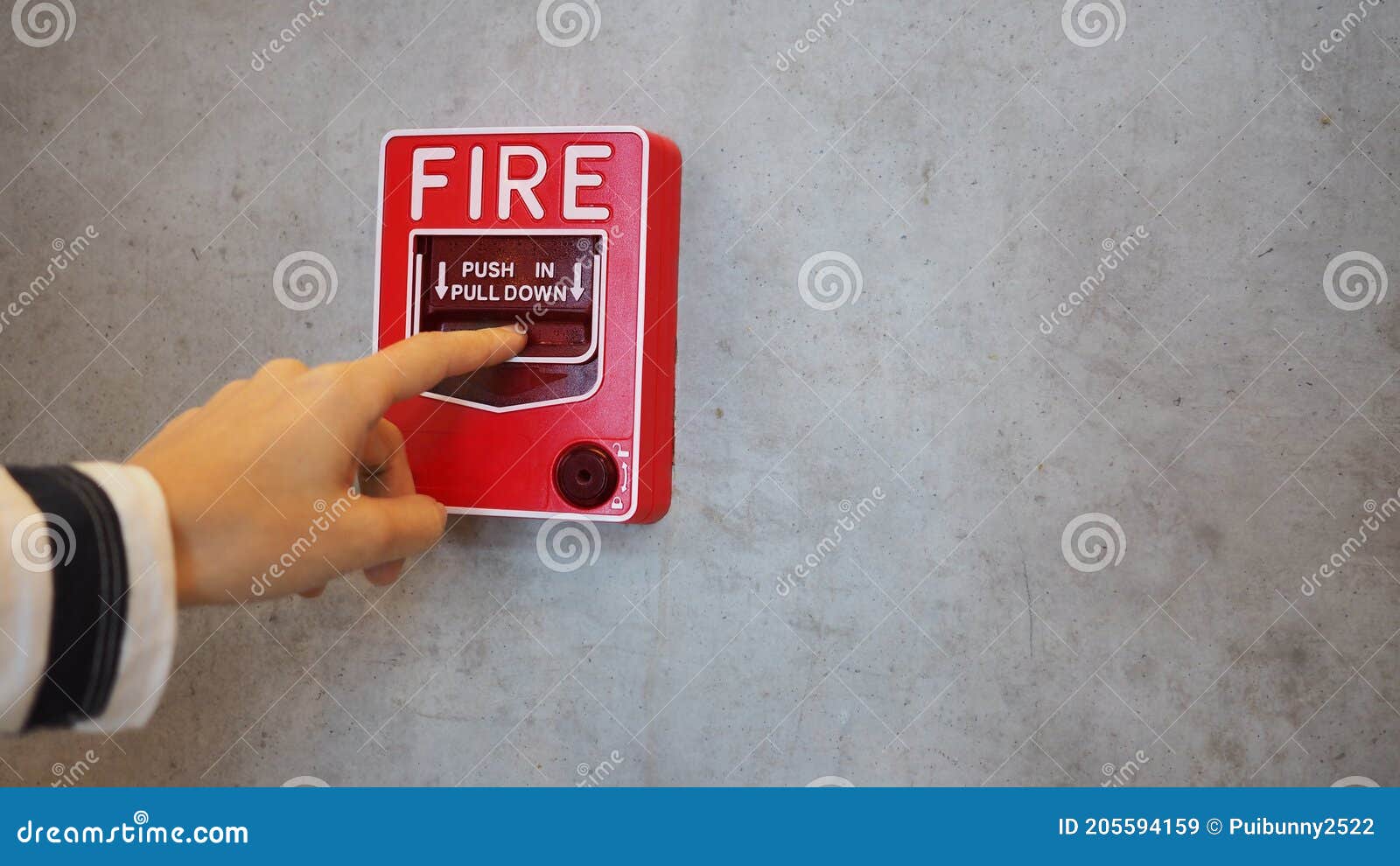 Emergency of Fire Alarm System Notifier or Alert or Bell Warning ...