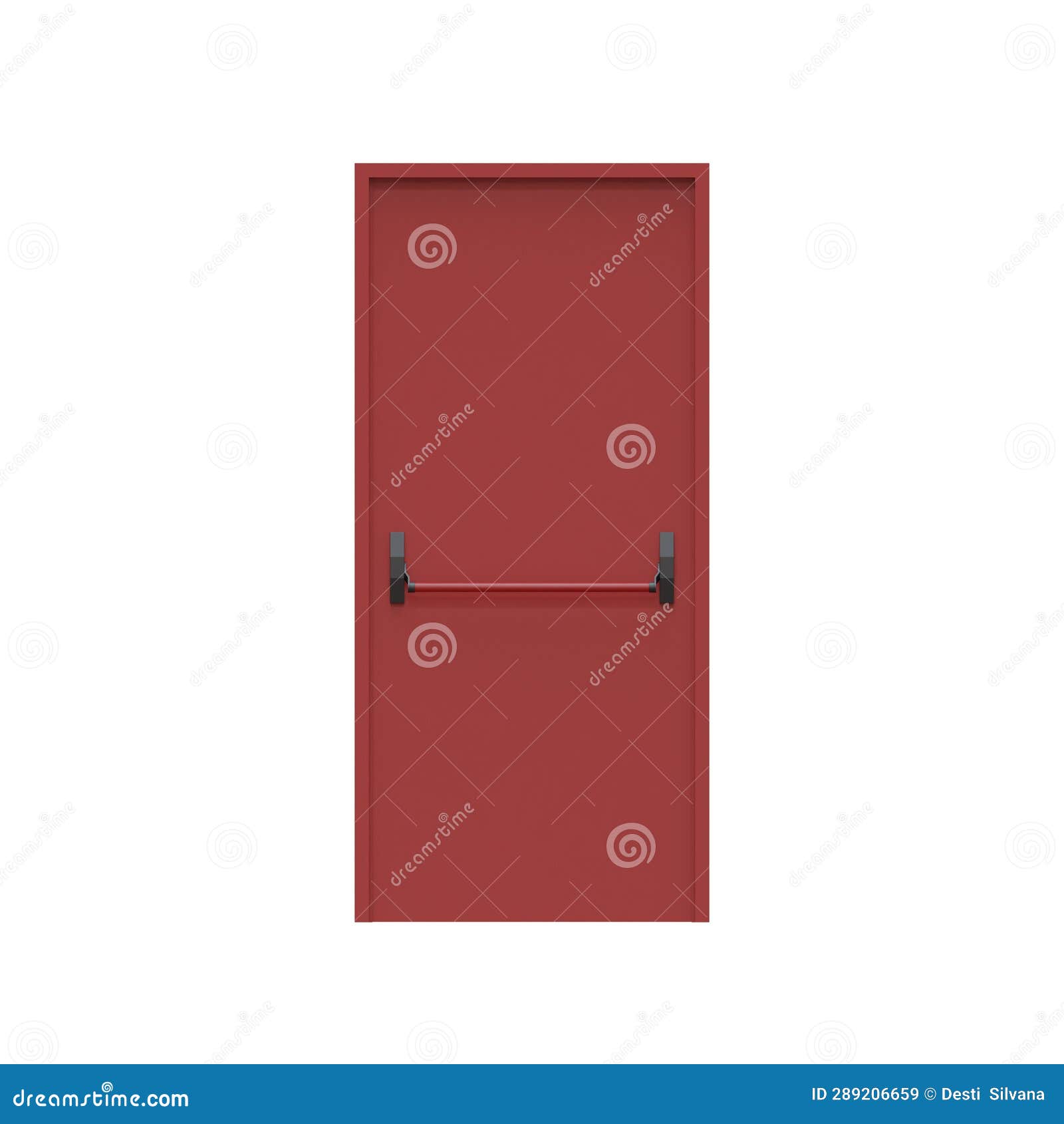 Emergency Fire Door 3D Render Illustration Element 02 Stock Image ...