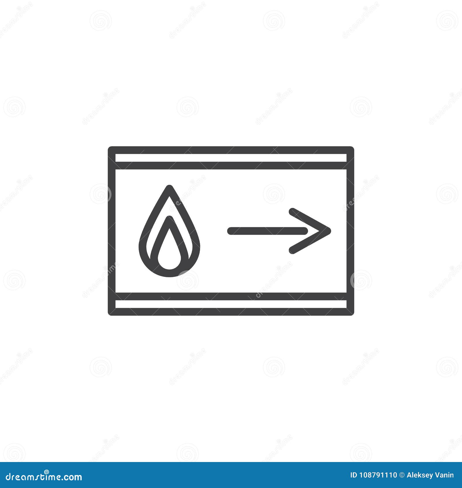 Emergency Fire Exit Pointer Line Icon Stock Vector - Illustration of ...