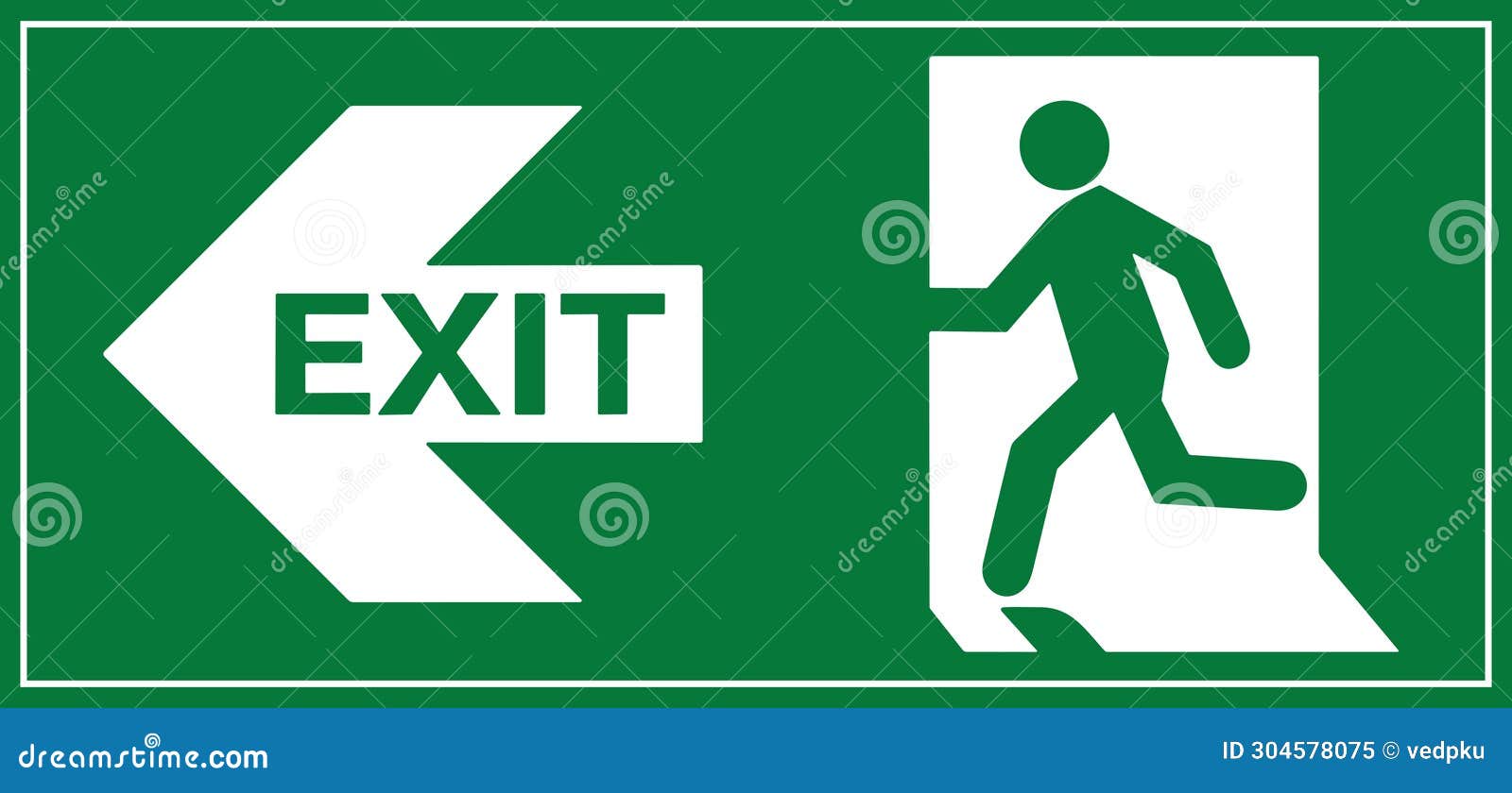 Emergency Fire Exit Sign, Emergency Sign, Emergency Exit, Emergency ...