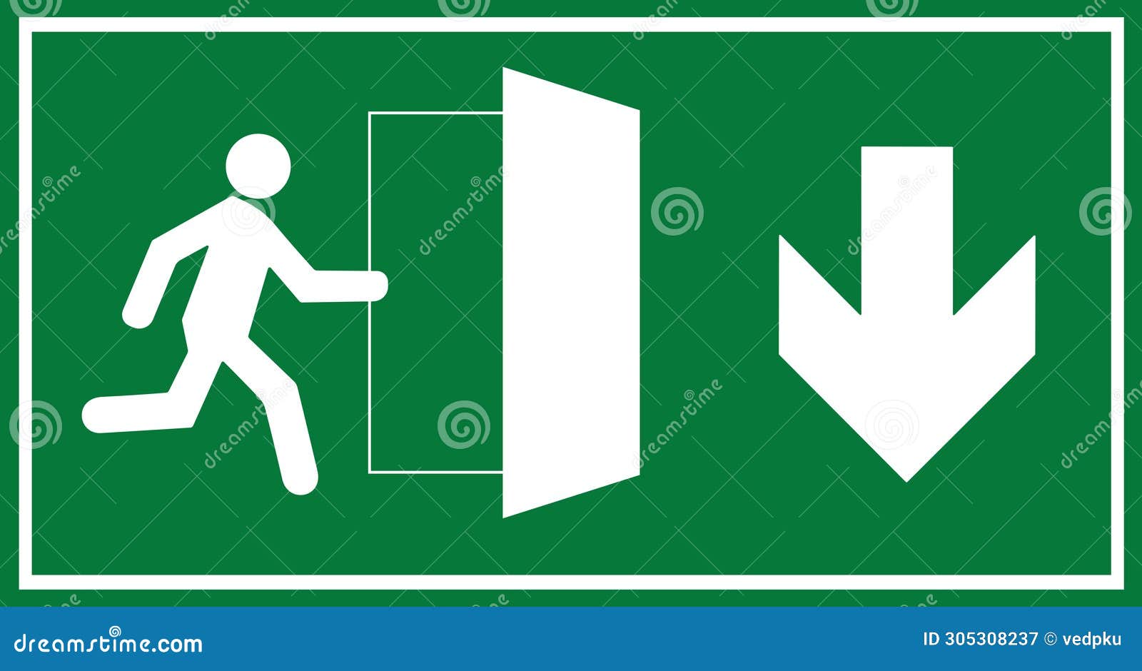Emergency Fire Exit Sign, Emergency Sign, Emergency Exit, Emergency ...