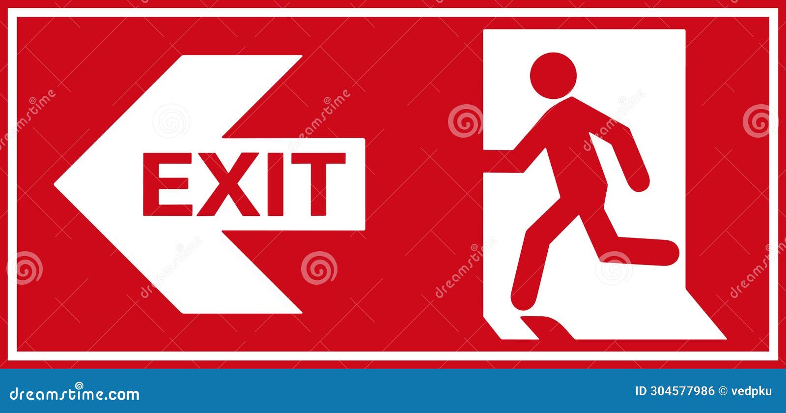 Emergency Fire Exit Sign, Emergency Sign, Emergency Exit, Emergency ...