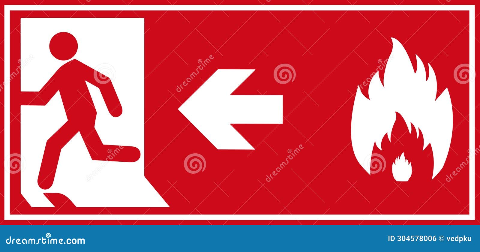Emergency Fire Exit Sign, Emergency Sign, Emergency Exit, Emergency ...
