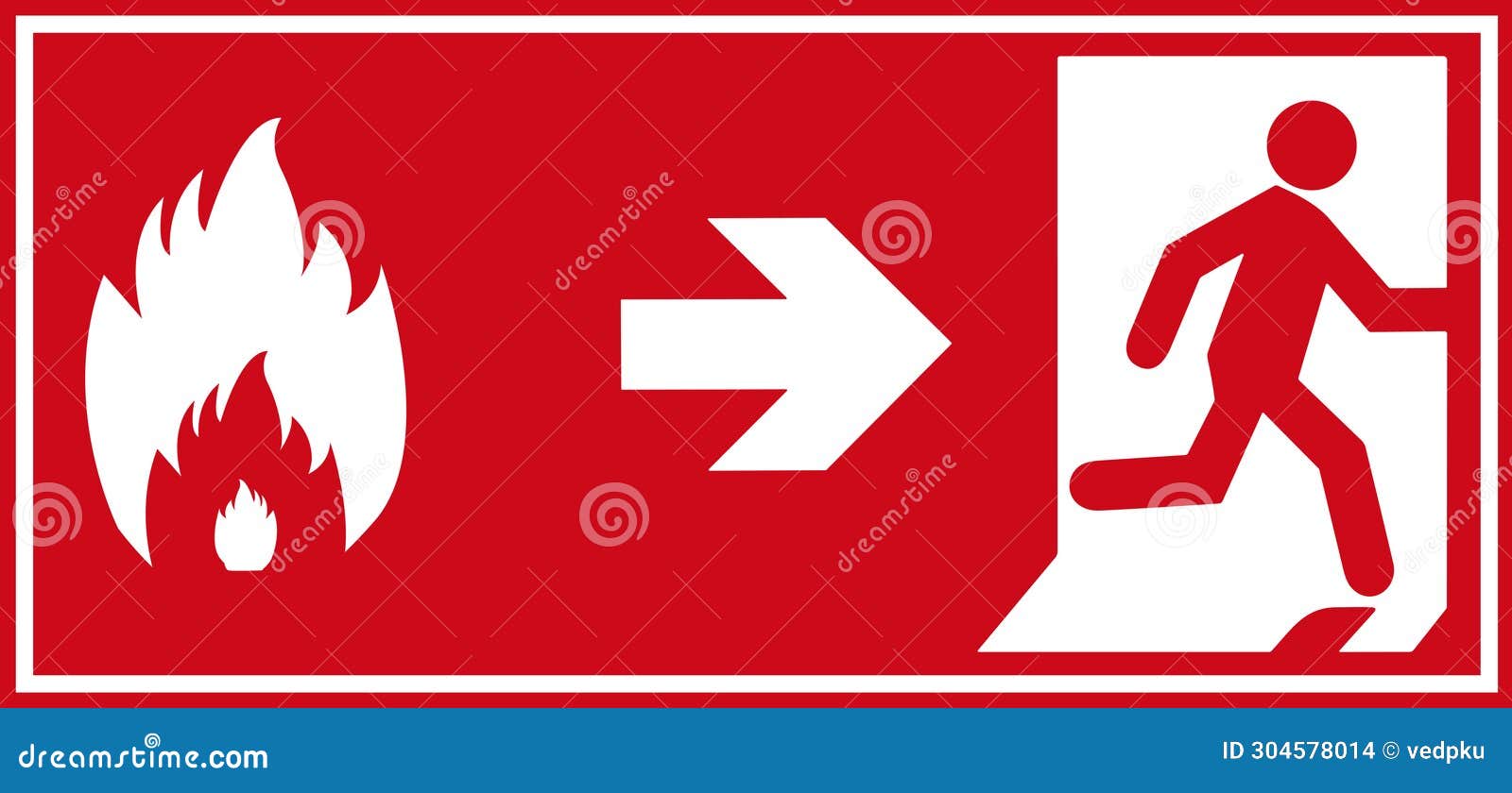 Emergency Fire Exit Sign, Emergency Sign, Emergency Exit, Emergency ...