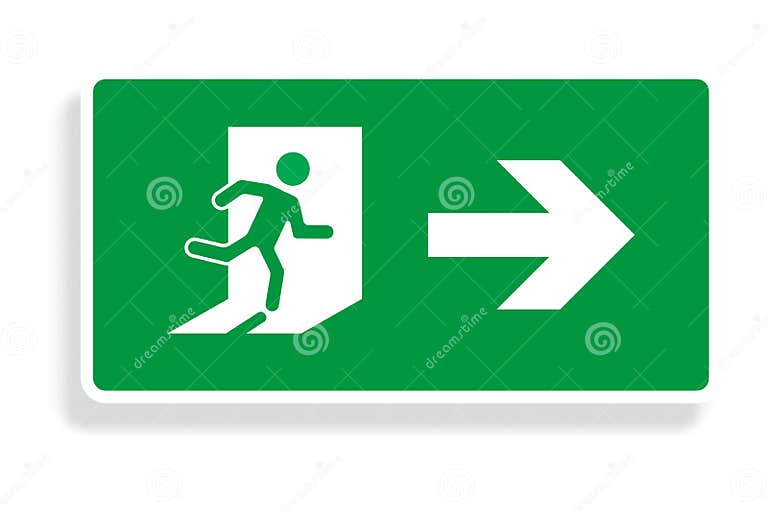 Emergency Fire Exit Sign Vector for Graphic Design, Logo, Web Site ...