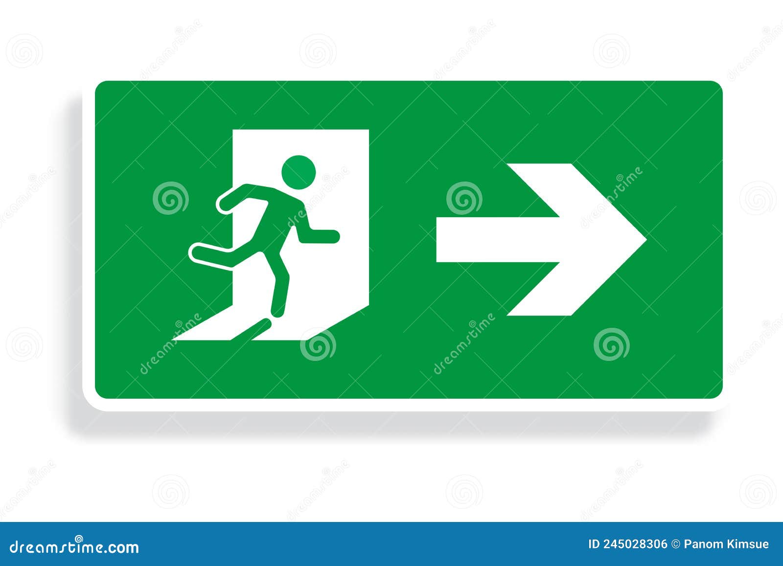 Emergency Fire Exit Sign Vector for Graphic Design, Logo, Web Site ...