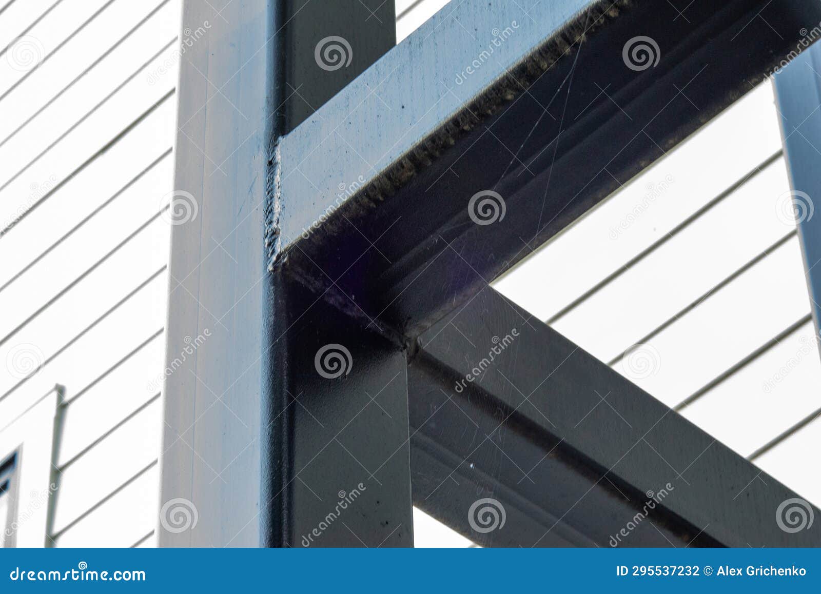 Emergency Fire Stair Structure Details Stock Photo - Image of case ...