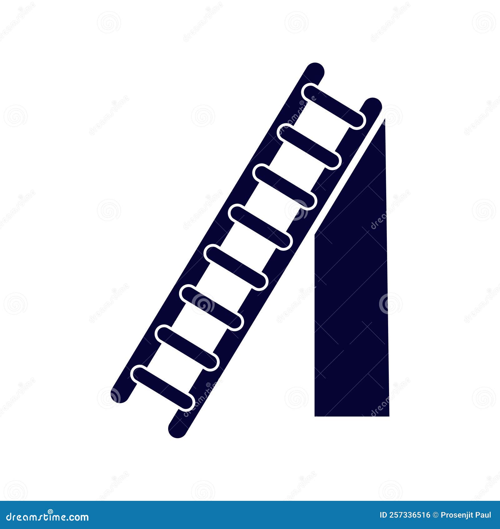 Emergency fire stairs icon stock vector. Illustration of rescue - 257336516