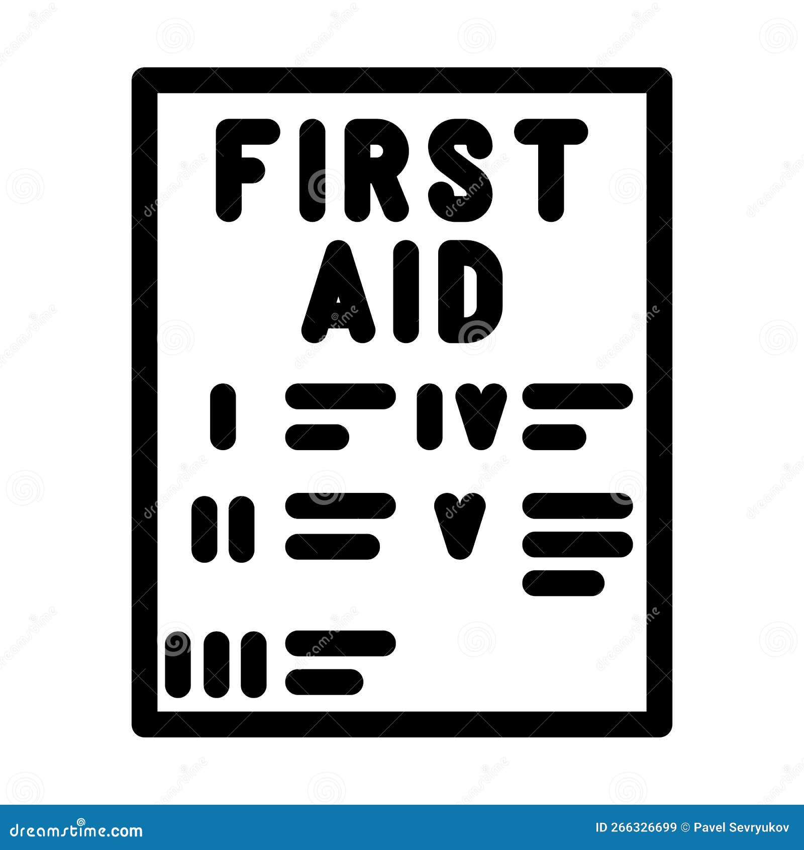 Emergency First Aid Guide First Aid Line Icon Vector Illustration Stock ...