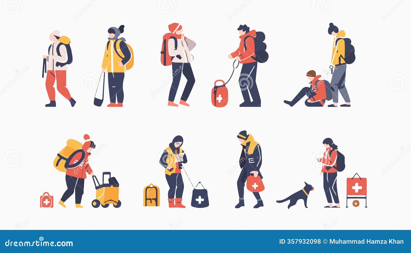 Emergency First Aid Situations Abstract Concept Stock Vector ...