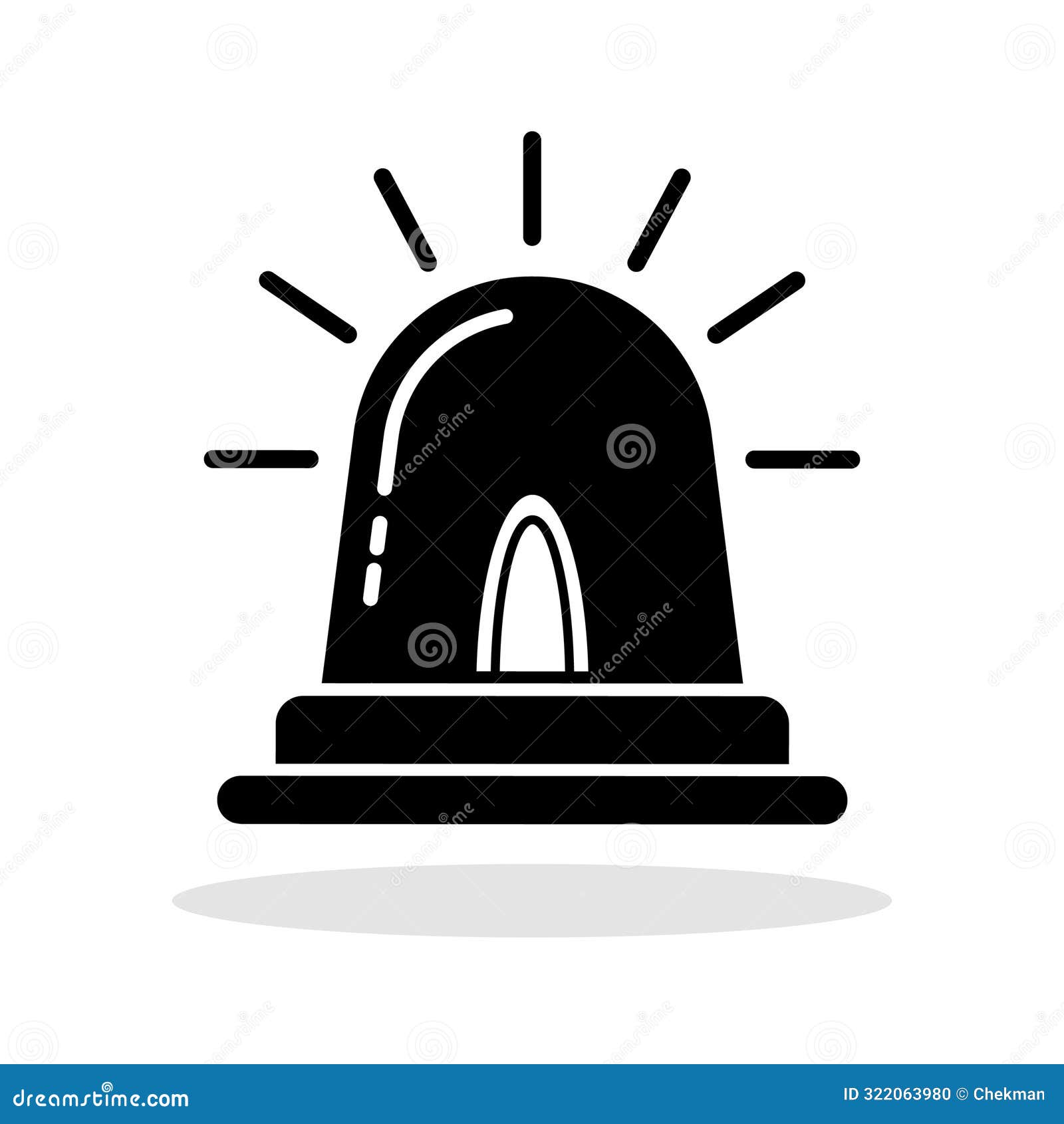 Mix Icon For Flashers, Siren And Alarm Cartoon Vector | CartoonDealer ...