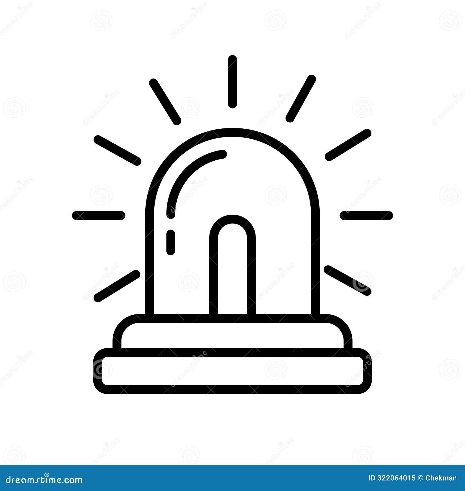 Mix Icon For Flashers, Siren And Alarm Cartoon Vector | CartoonDealer ...