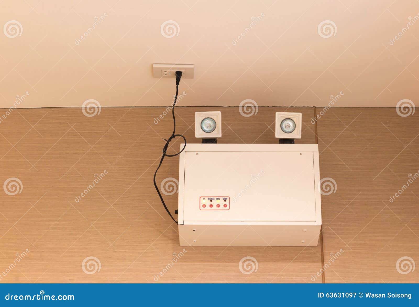 An Emergency Generator in Building Stock Image - Image of metal, back ...