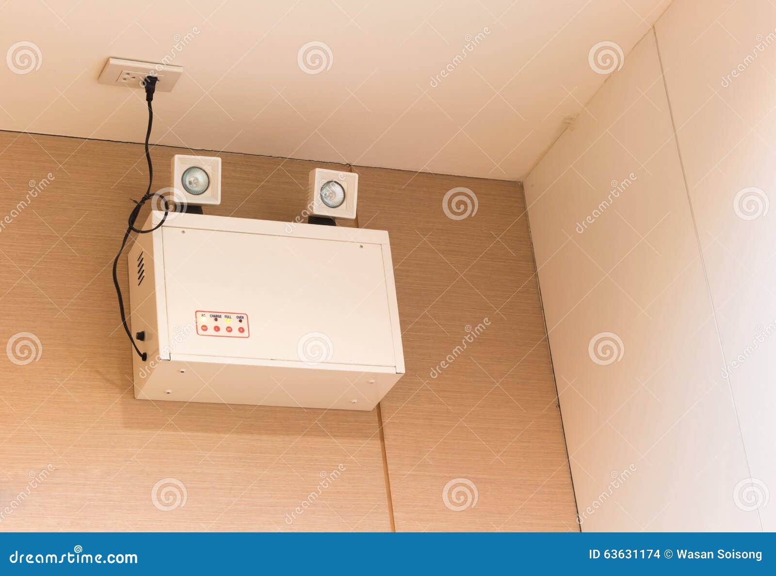 An Emergency Generator in Building Stock Photo - Image of business ...