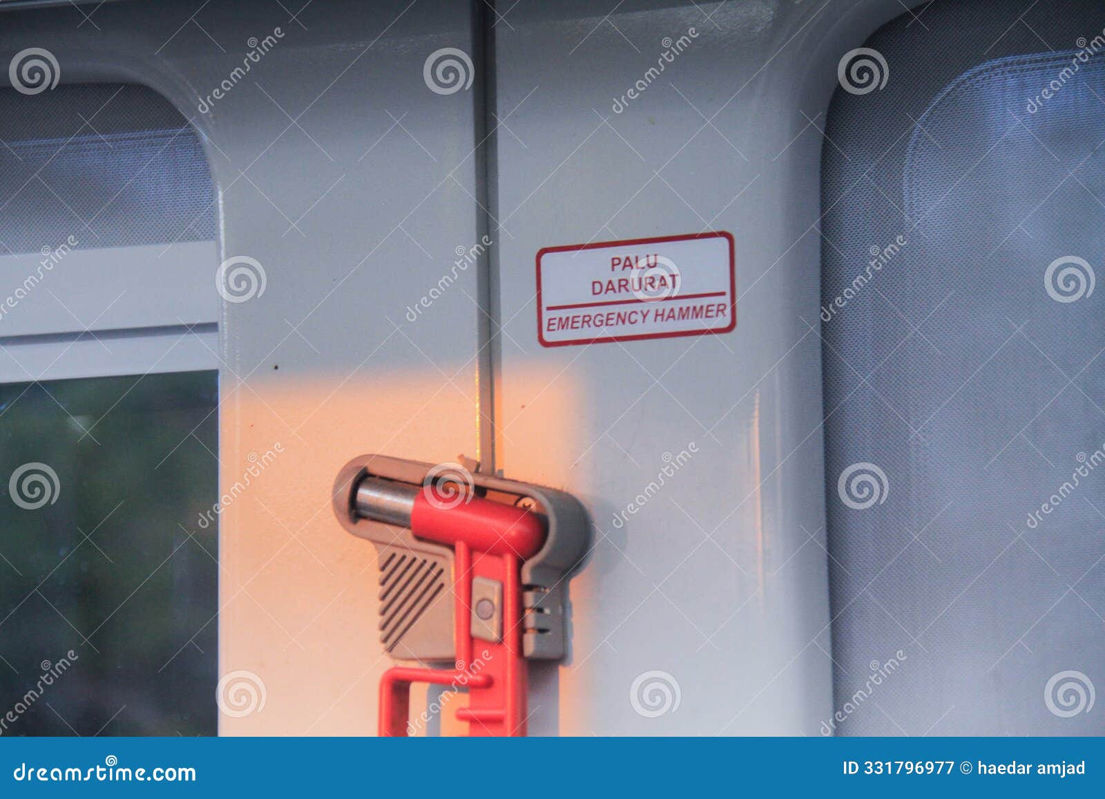 Emergency Hammer Inside the Train To Break the Window in Case of ...