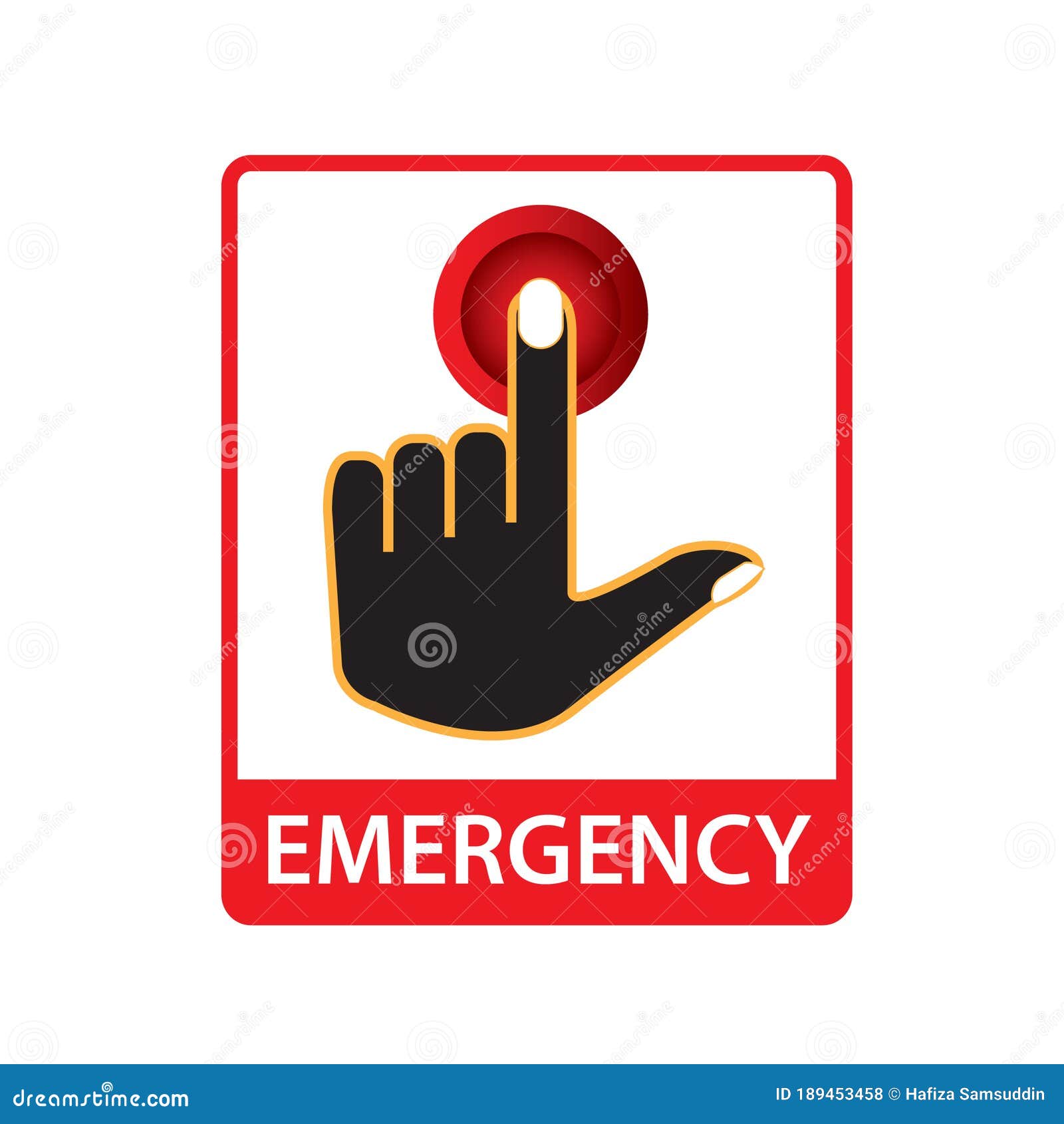 Emergency Hand Gesture. Vector Illustration Decorative Design Stock ...