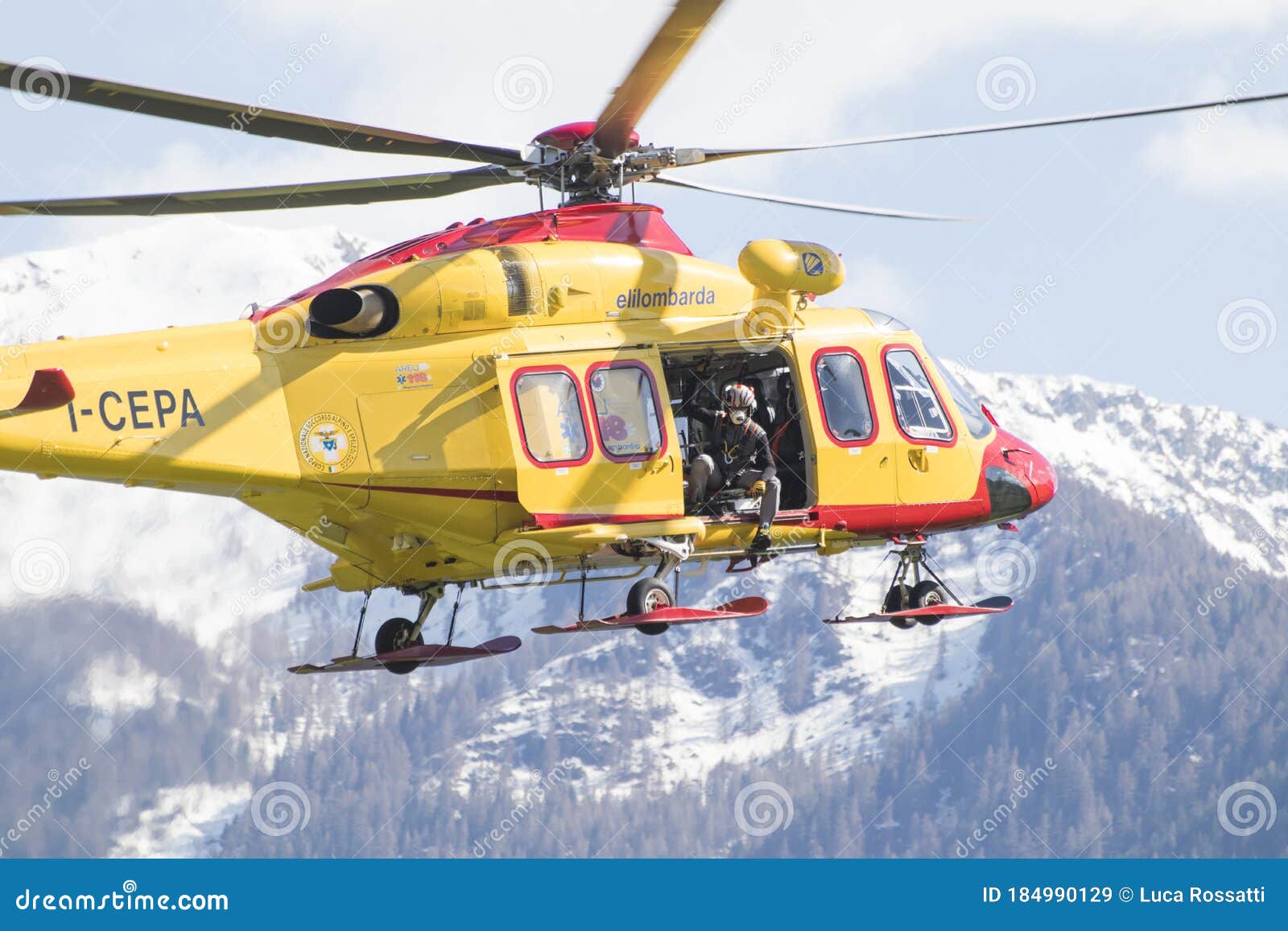 Emergency Helicopter Evacuation Rescue In The Auckland Islands Stock ...