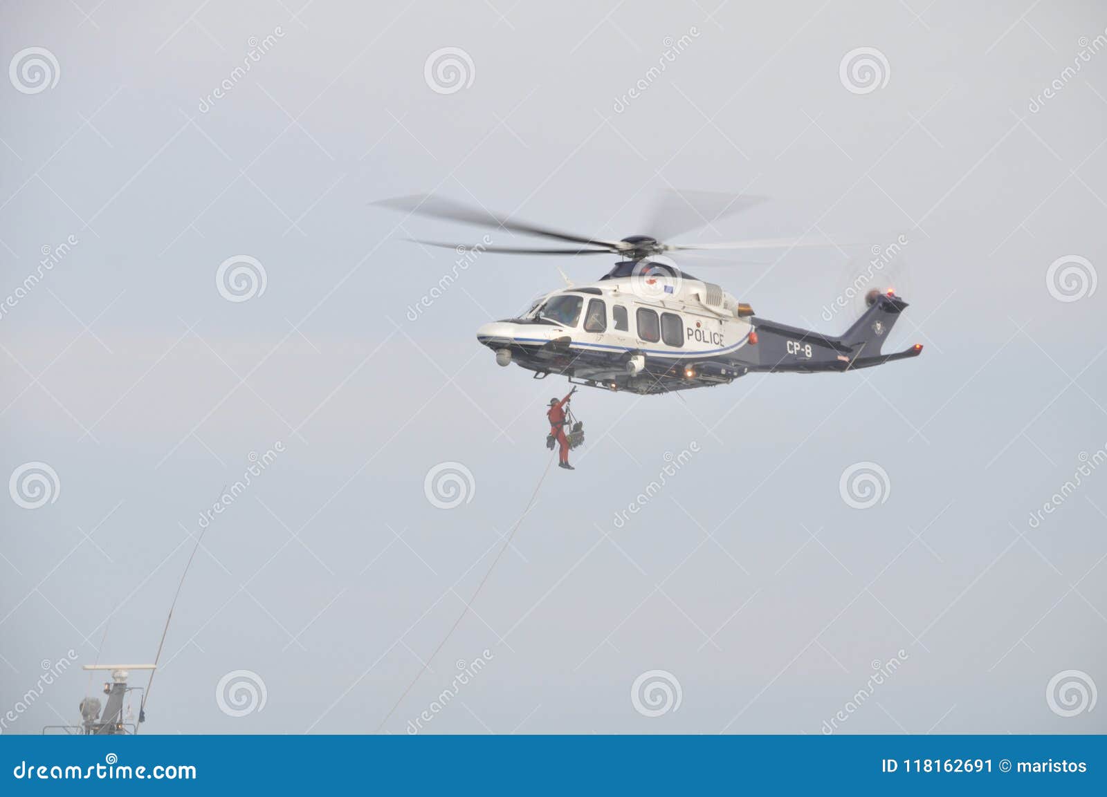 Helicopter Saving People in Flight Editorial Photo - Image of saving ...
