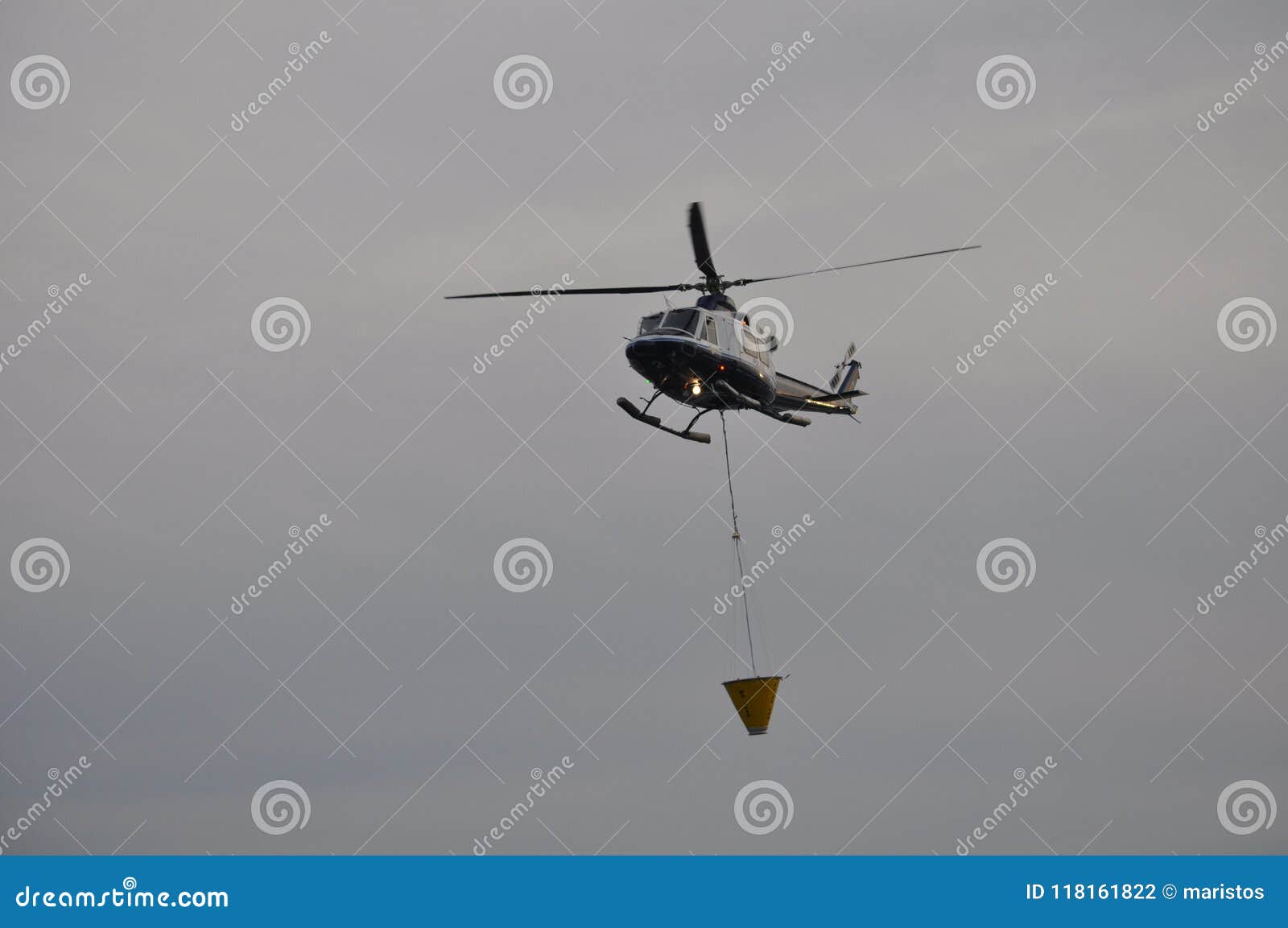 Helicopter Saving People in Flight Stock Photo - Image of emergency ...