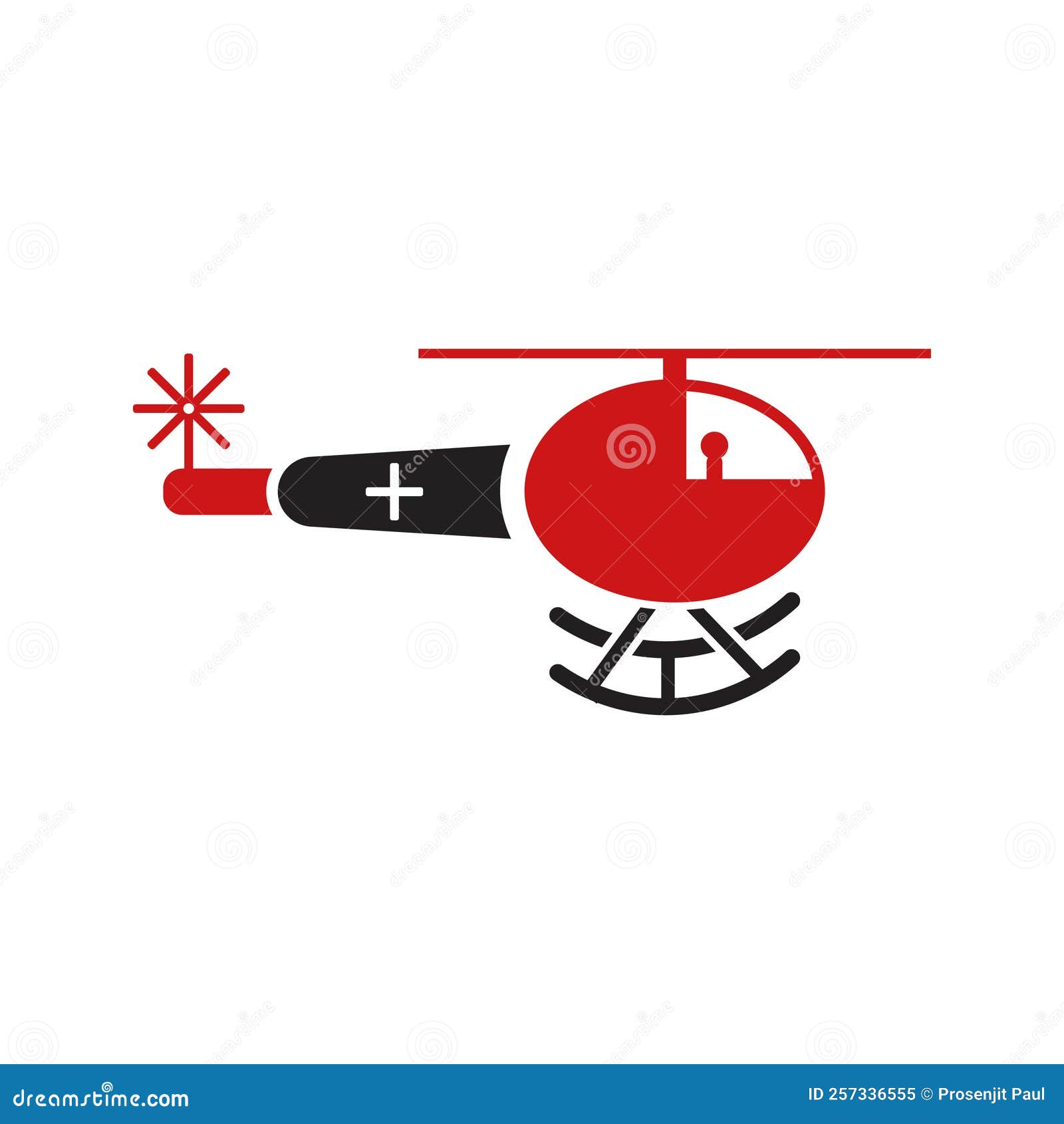 Emergency Helicopter Services Icon Stock Vector - Illustration of ...