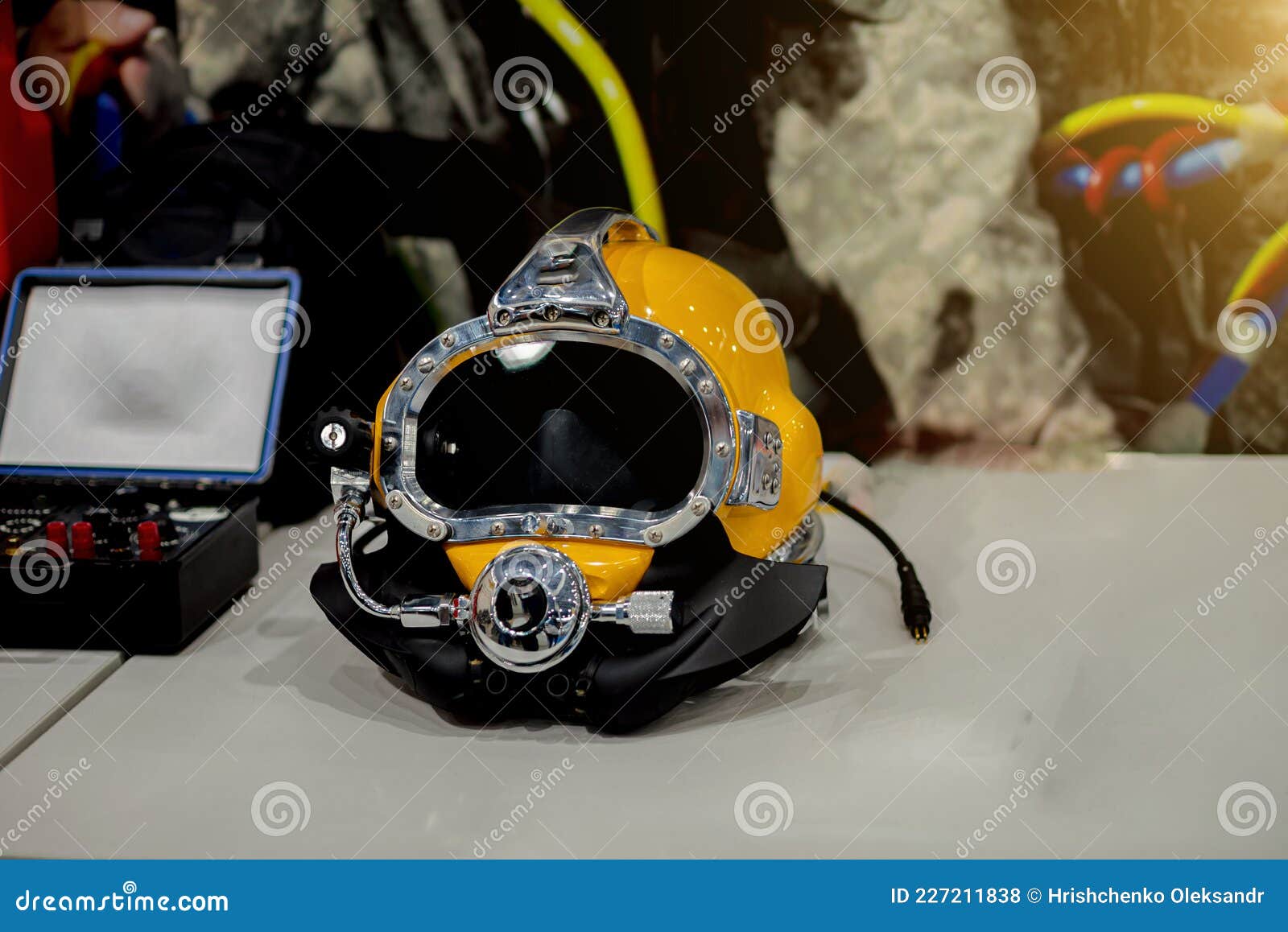 Emergency Helmet. Life Support System Stock Photo - Image of occupation ...