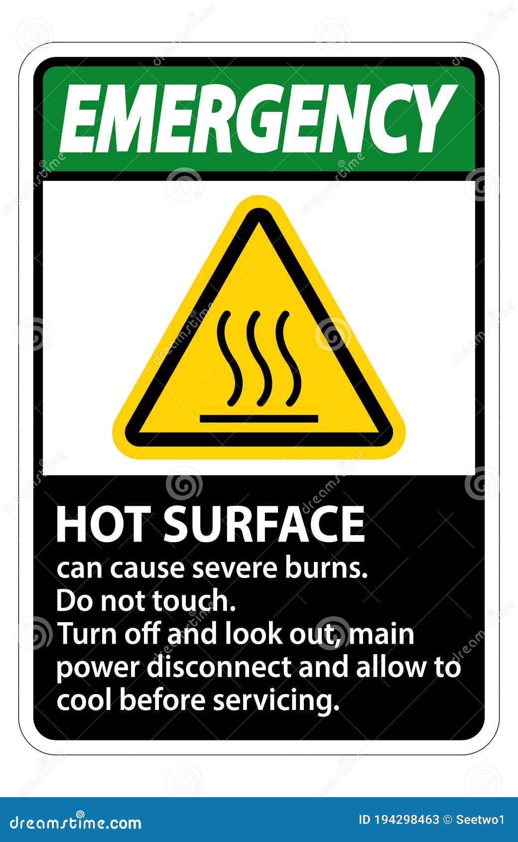 Hot Surface Sign Stock Illustrations – 1,596 Hot Surface Sign Stock ...