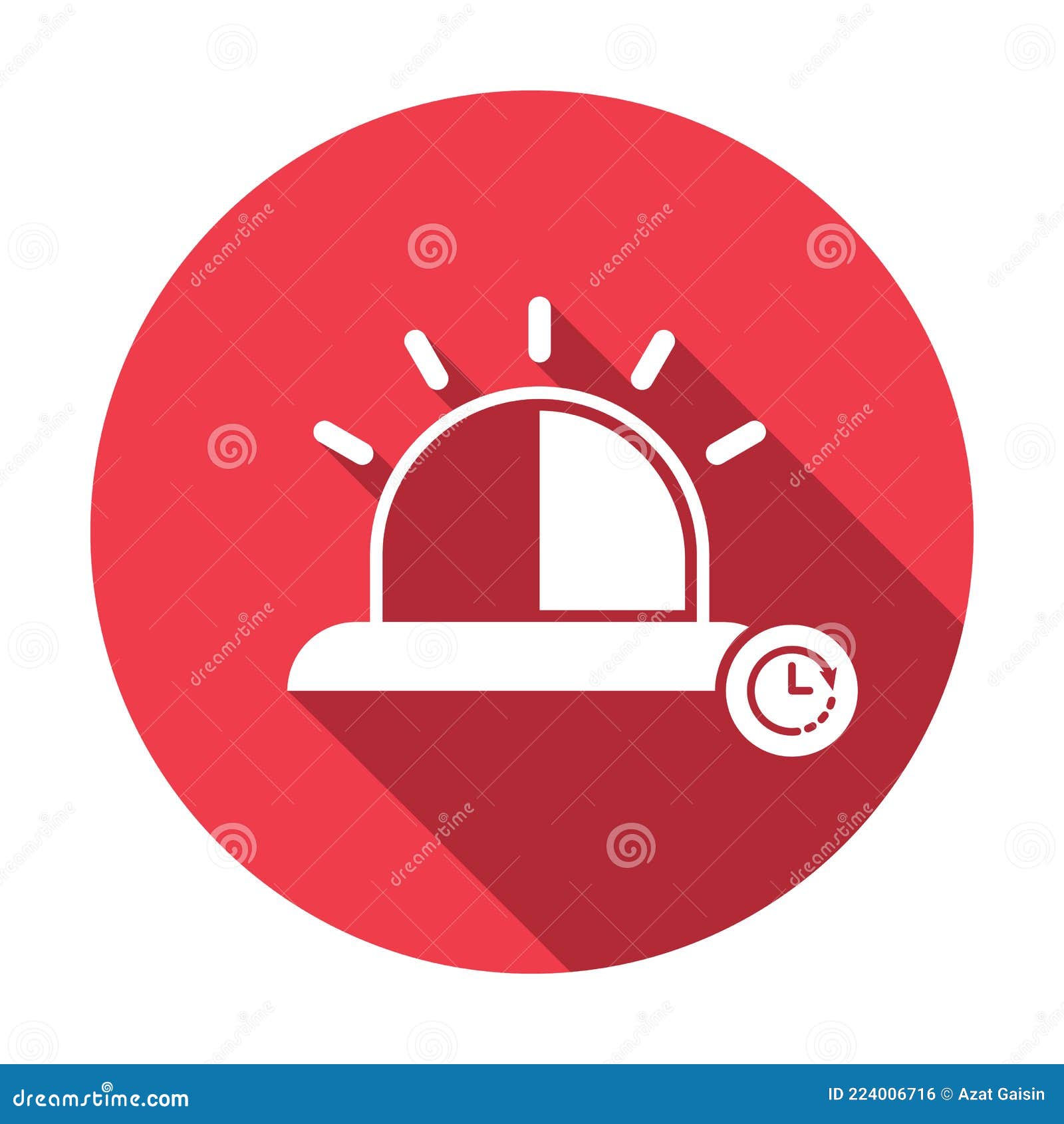 Emergency Icon with Clock Sign. Emergency Icon and Countdown, Deadline ...