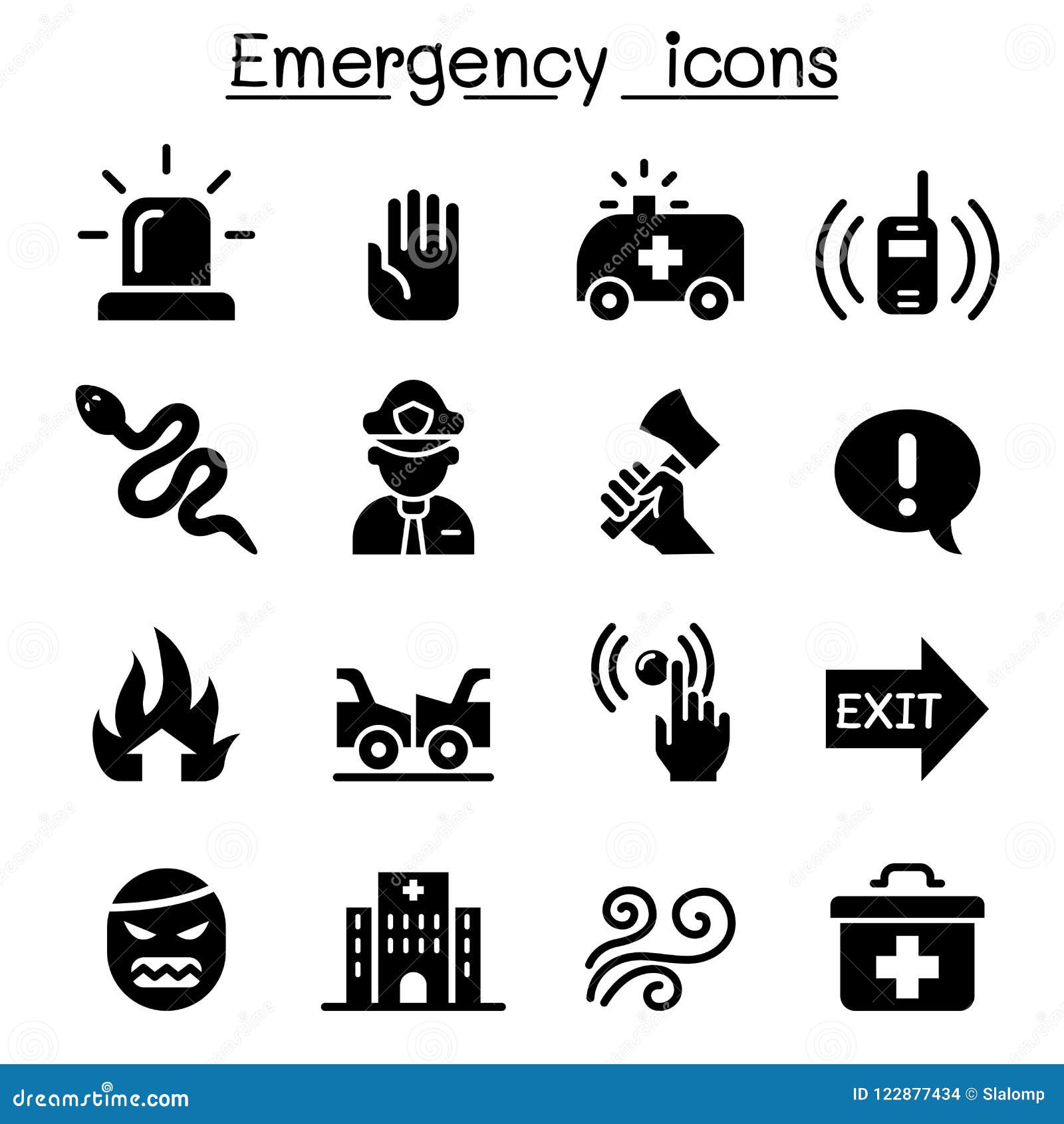 Emergency Icon Vector From Emergencies Collection. Thin Line Emergency ...