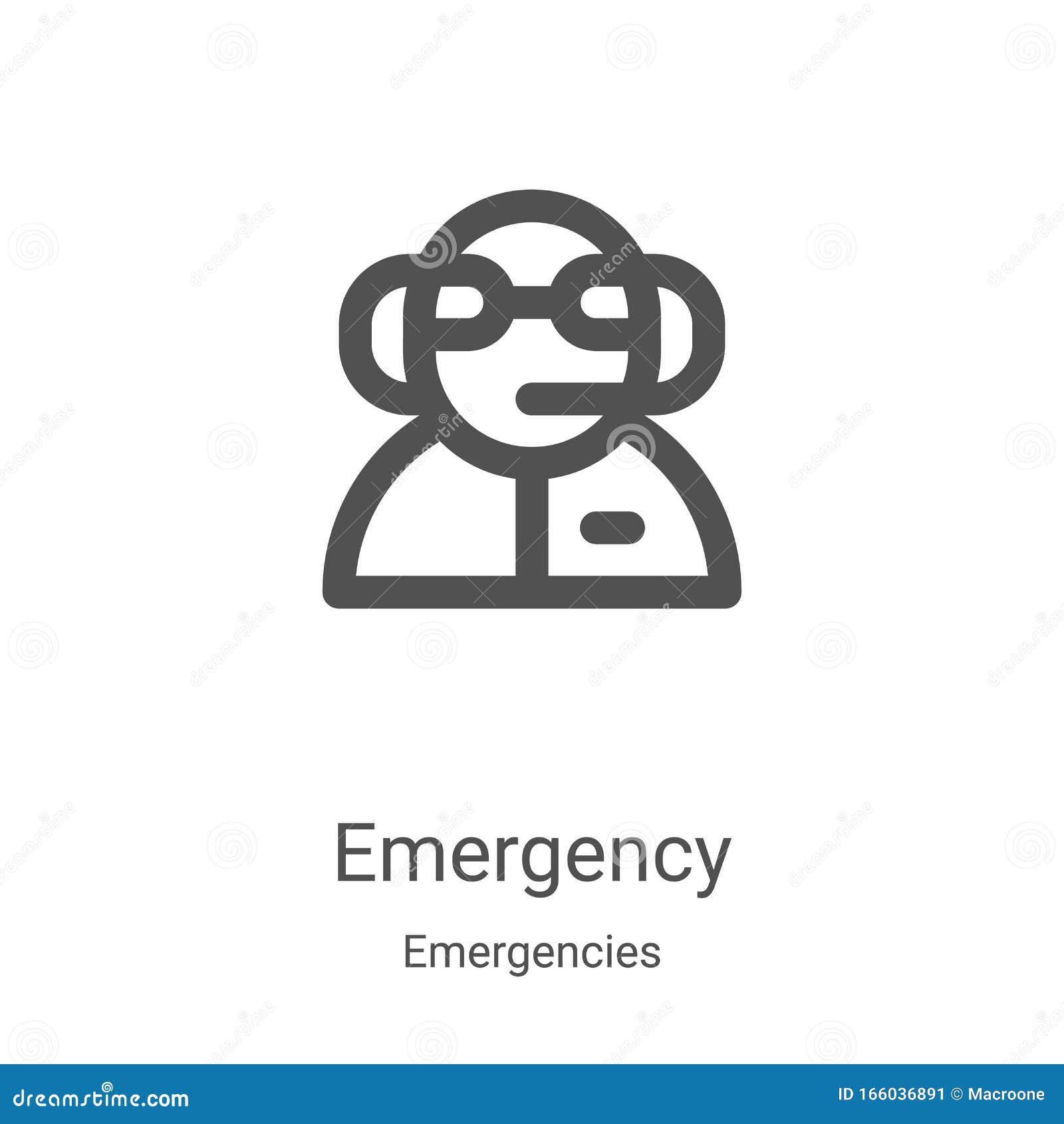 Emergency Icon Vector from Emergencies Collection. Thin Line Emergency ...